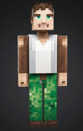 Characters & Creatures STL Download - Minecraft Elon Muskby Randaii