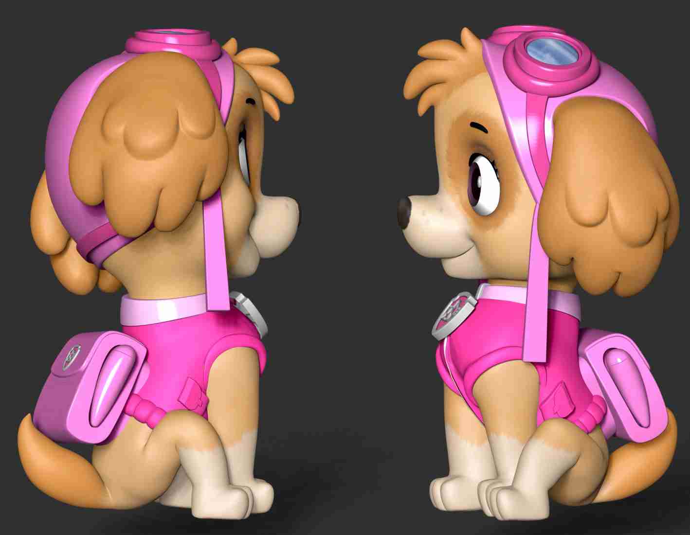 Skye Paw Patrol 3d Models Download Creality Cloud
