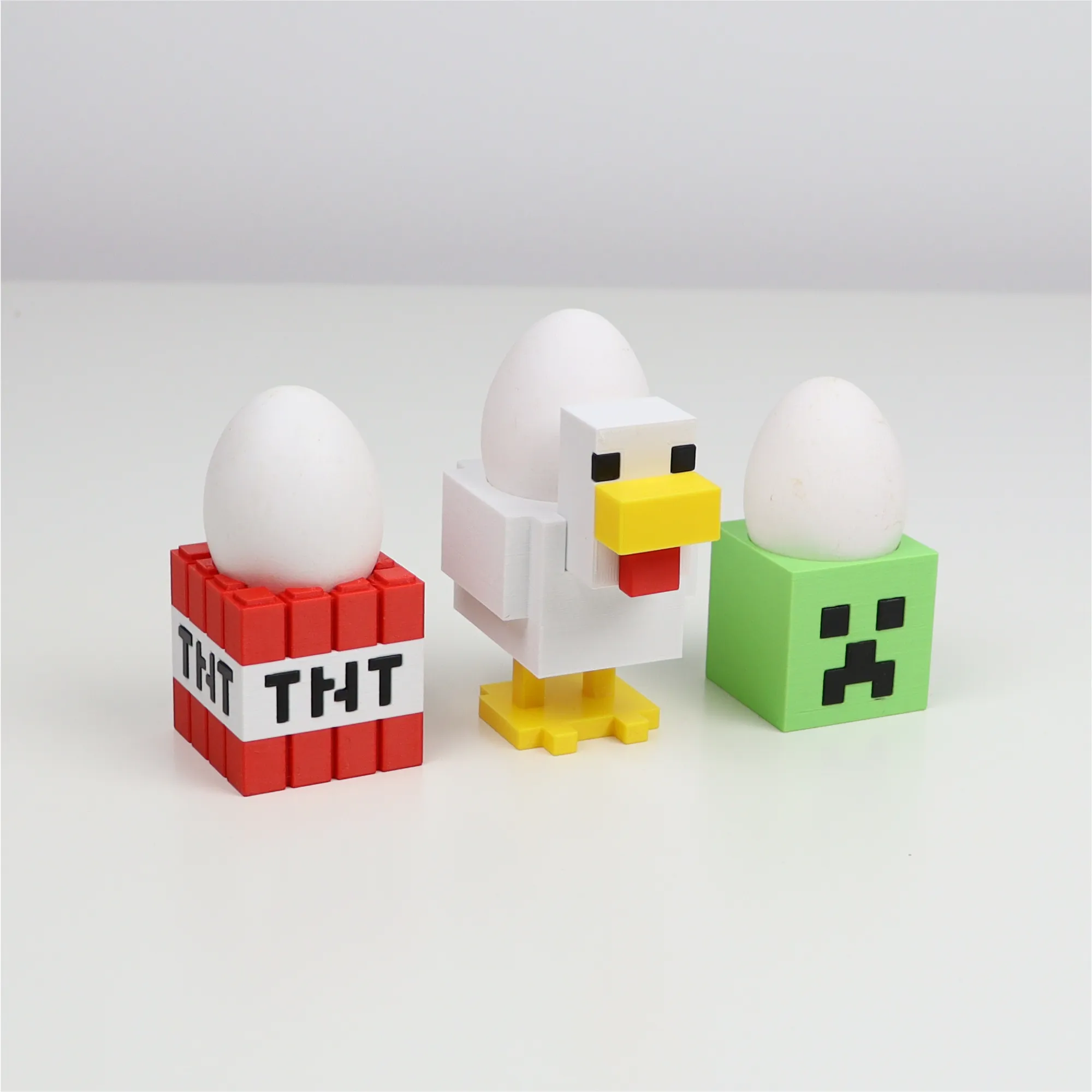 Other STL Download - MINECRAFT EGG CUP 3 in 1 BUNDLE / CHICKEN, CREEPER ...