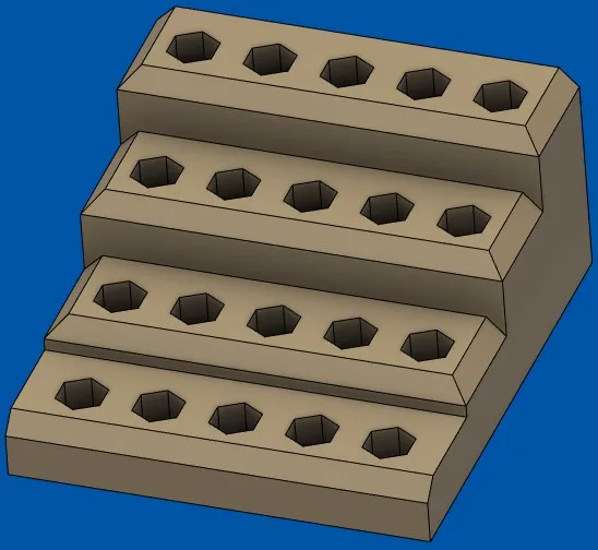 3D Printer Files | 3MF File | 20 hex bit holder | Creality Cloud