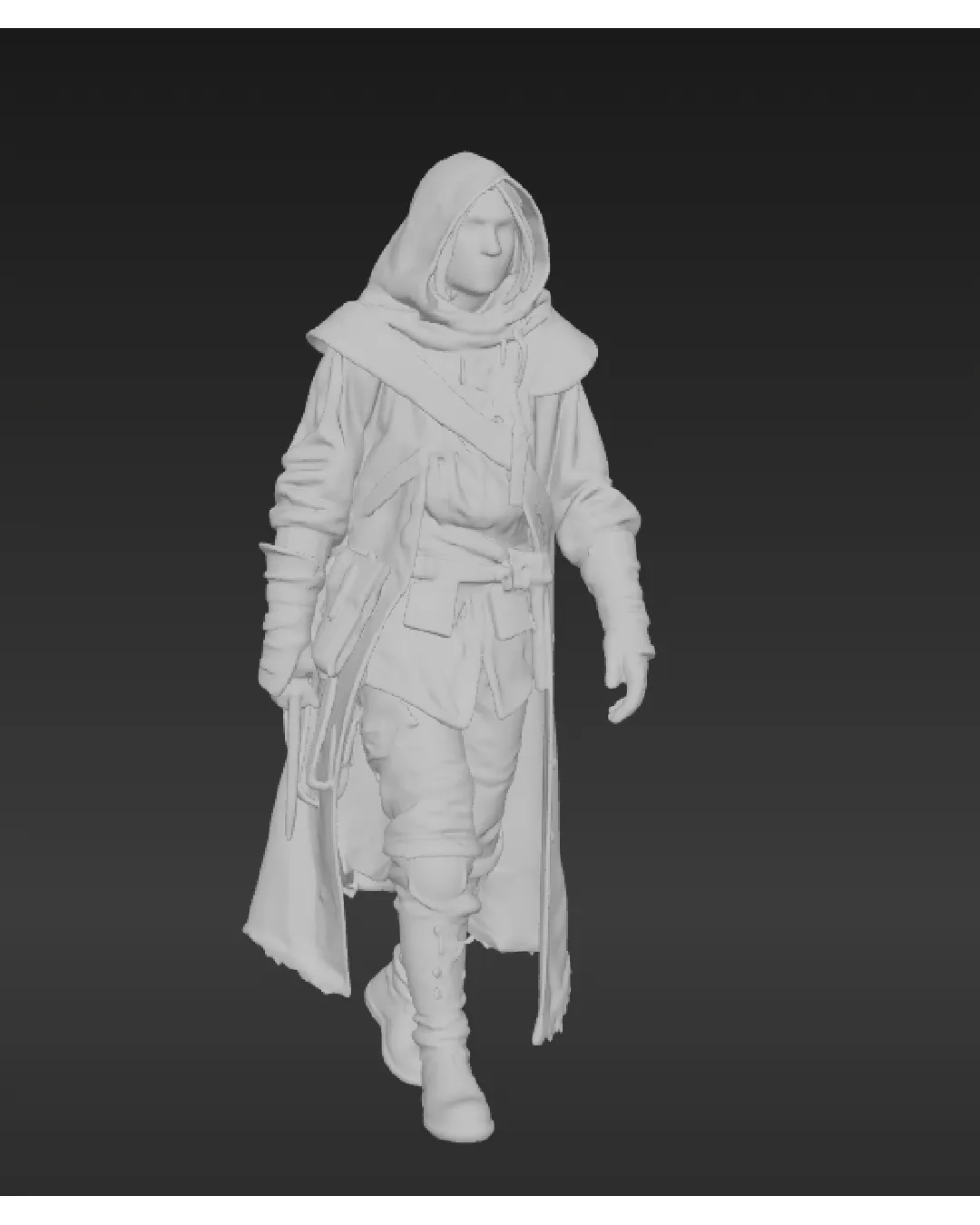 Characters & Creatures STL Download - hooded figureby Ramuhs forge