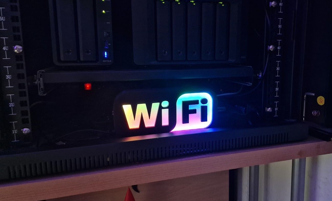 Spectacular Led Wifi illuminated sign. It prints very easily in two ...