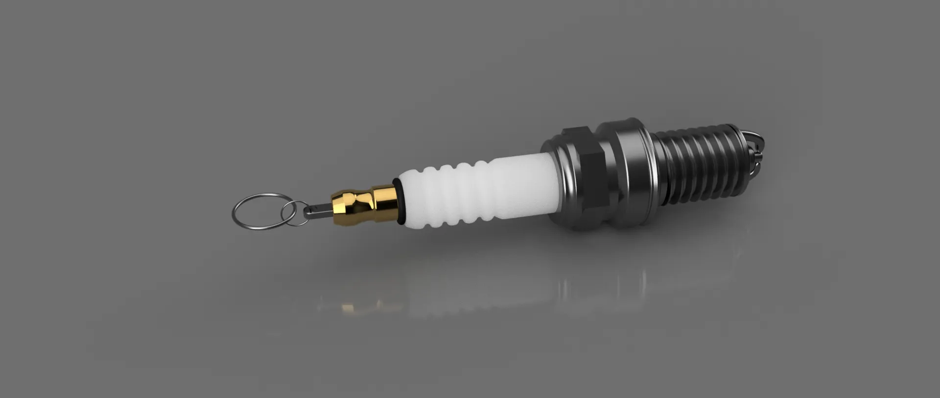 Jewelry & Accessories STL Download - Spark Plug Keyring!by AP Cars
