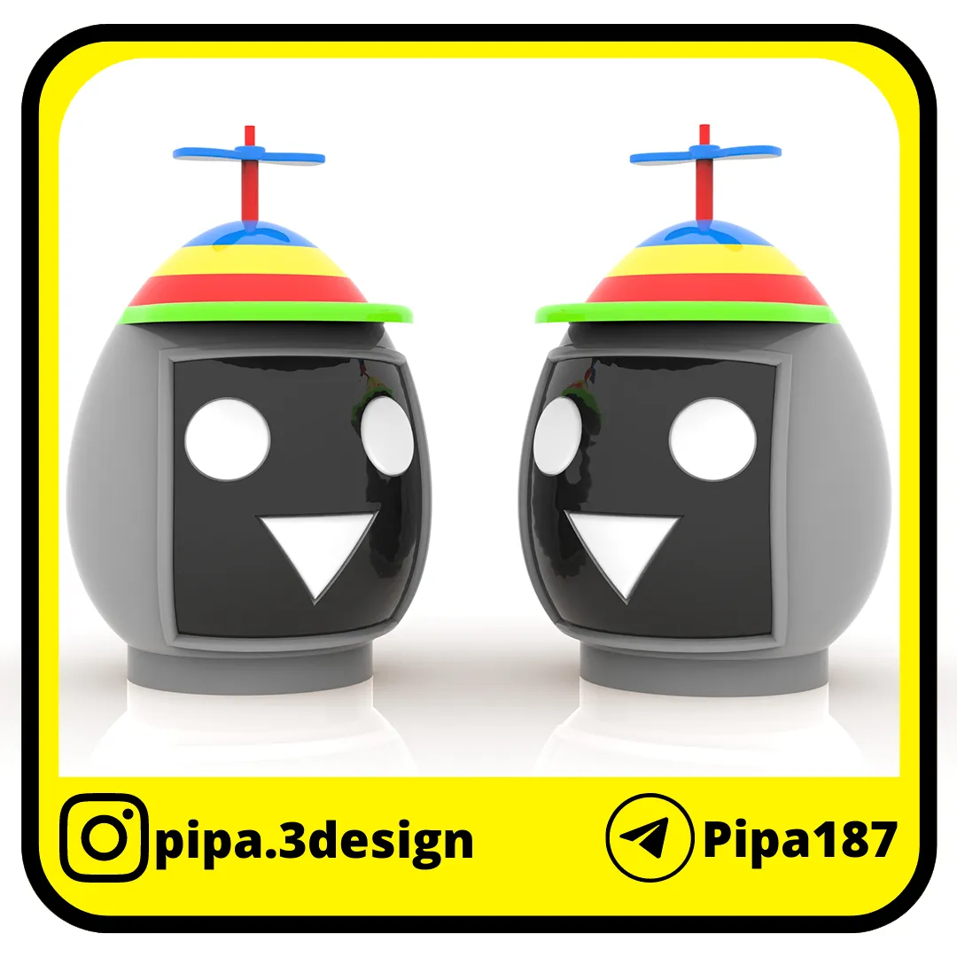 Other STL indir - Mr. Fun Computer Easter Egg - Pipa3D