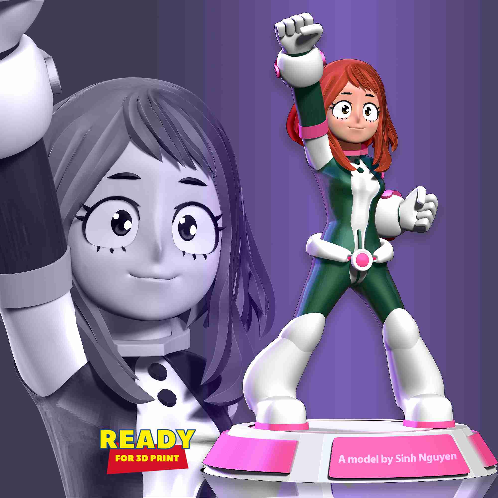 Ochaco Uraraka Fanart | 3D models download | Creality Cloud