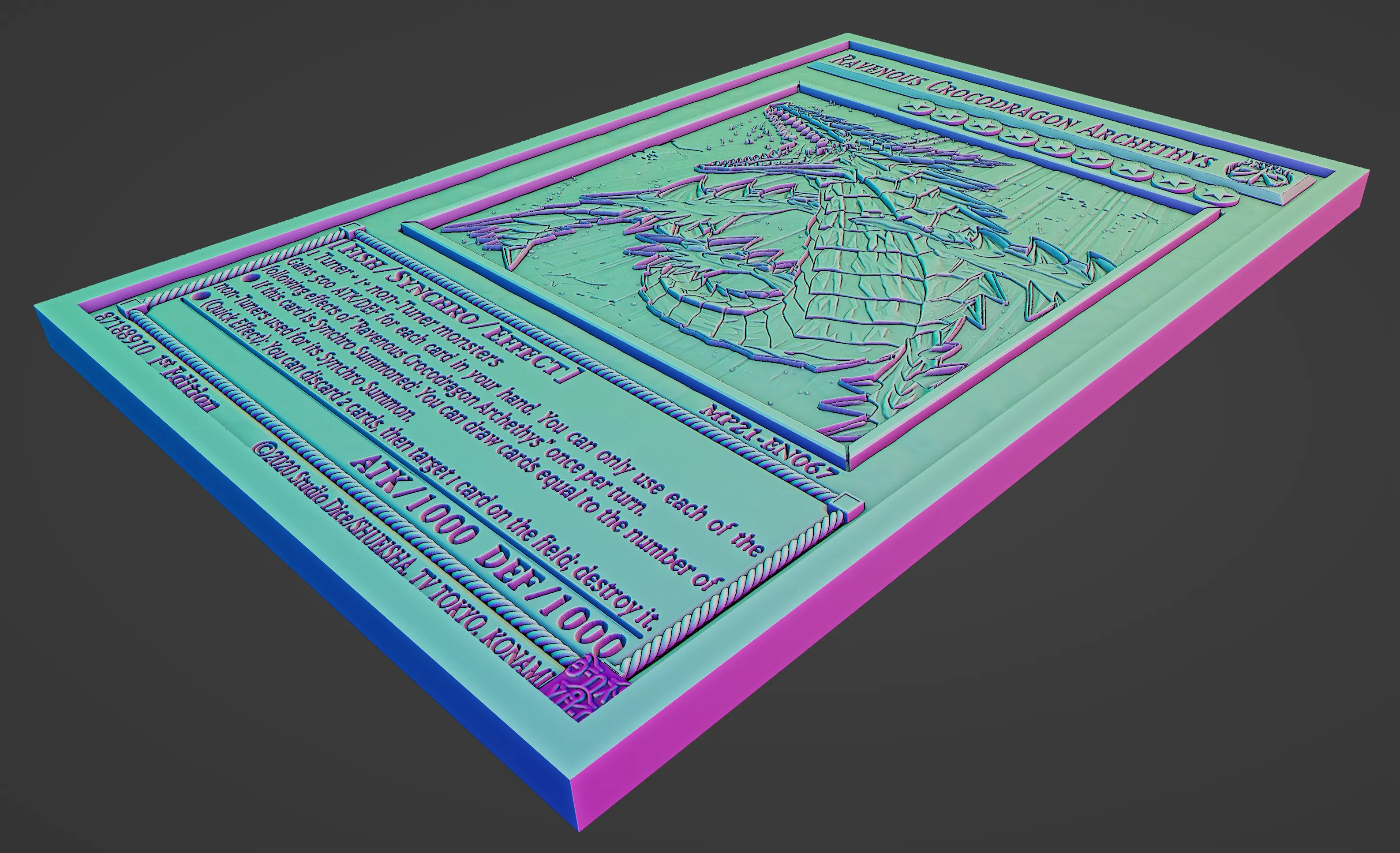 Free Other STL Download - Ravenous Crocodragon Archethys - yu-gi-oh!by ...