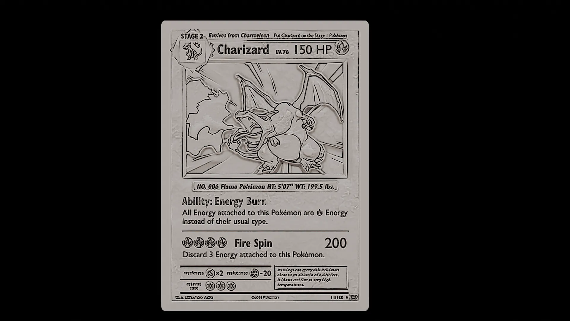 Board Games & Card Games STL Download - Charizard Pokemon cardby Jlo3d