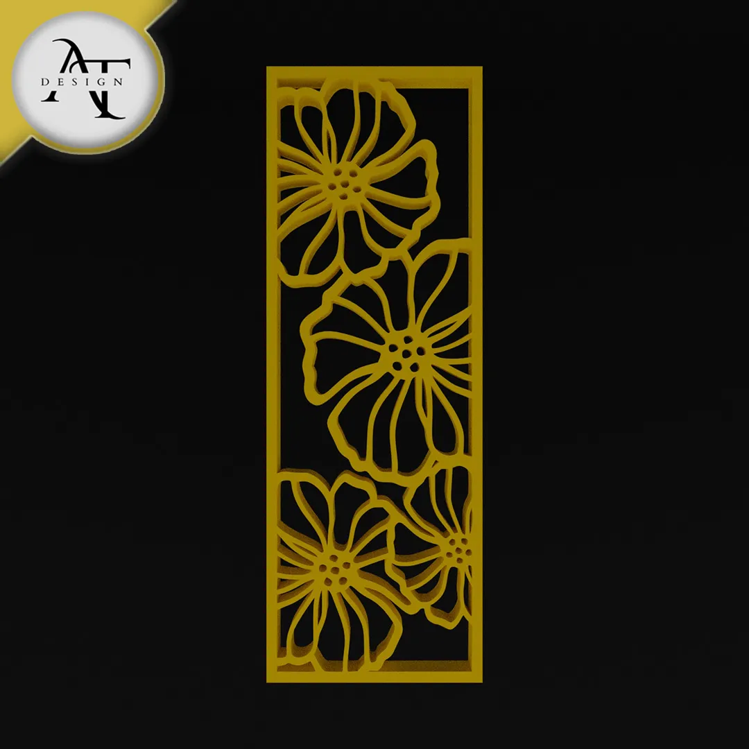 Home Decorations & Ornaments STL Download - Flowers - Silhouette - 2D ...