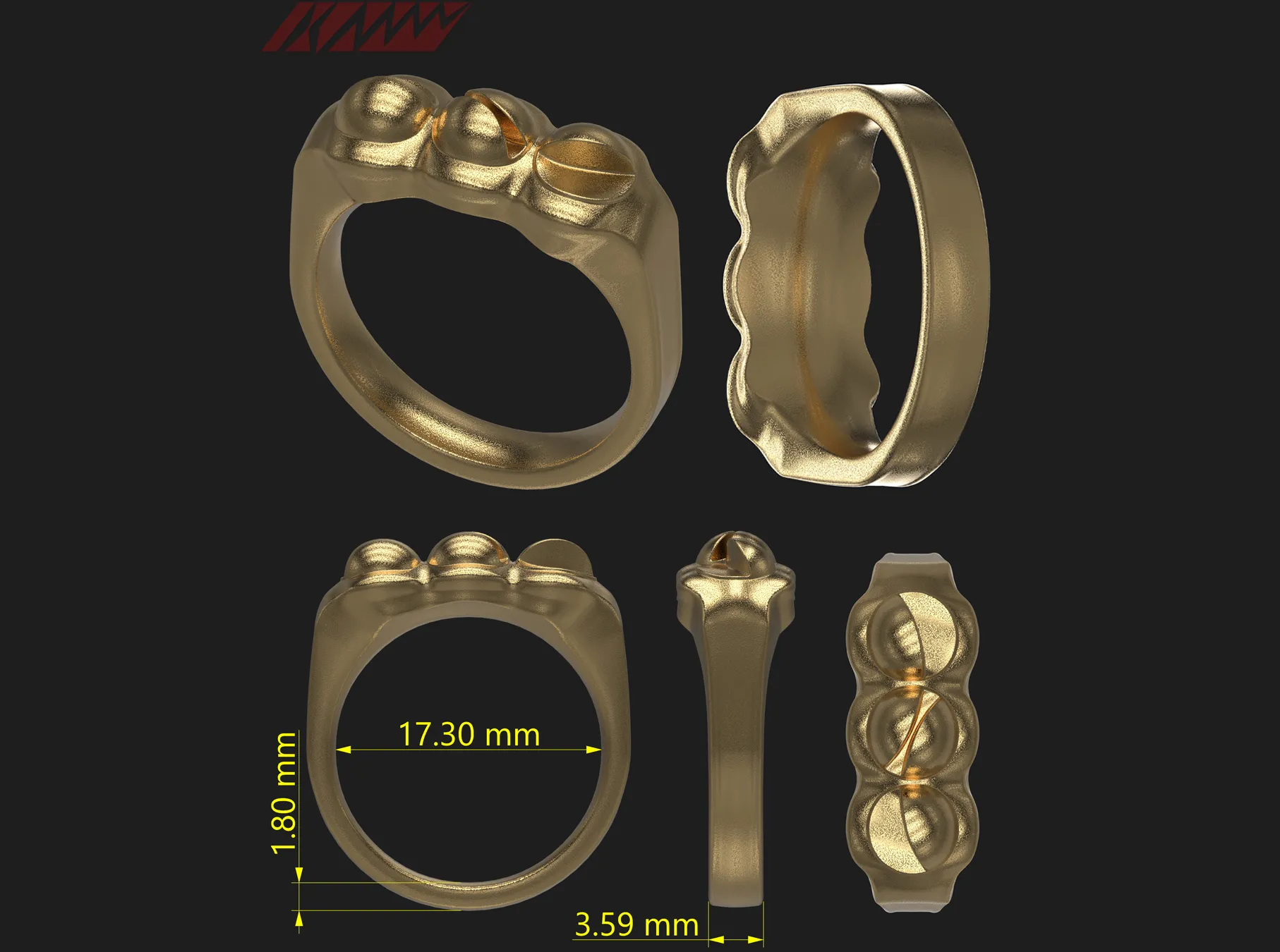 Free Jewelry And Accessories Stl Download Ring Design 8by Kaganproject