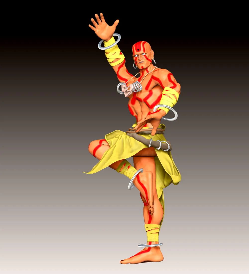 Characters & Creatures STL Download - Dhalsim - Street Fighterby LoveModels