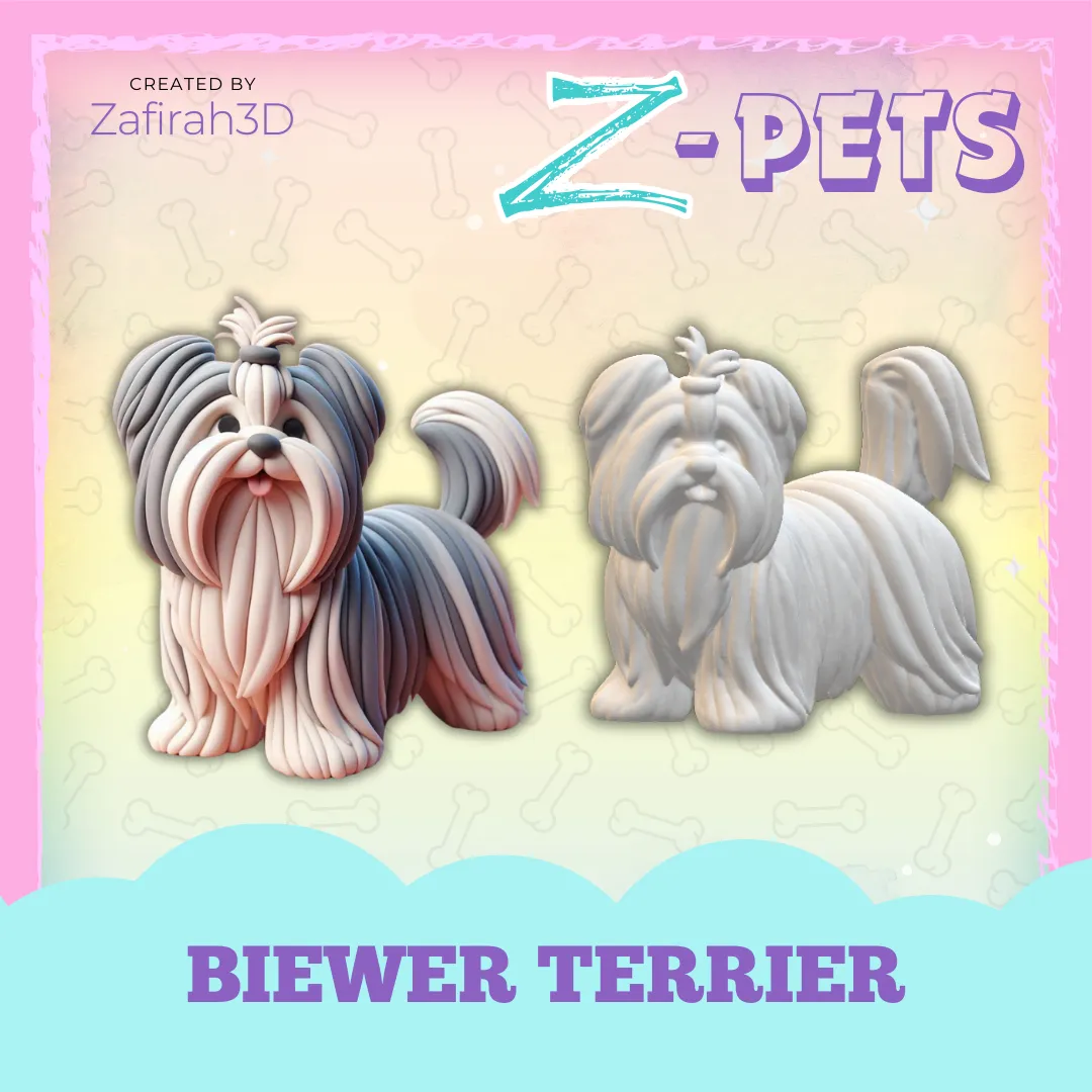 Characters & Creatures STL Download - Z-PETS BIEWER TERRIERby Zafirah99
