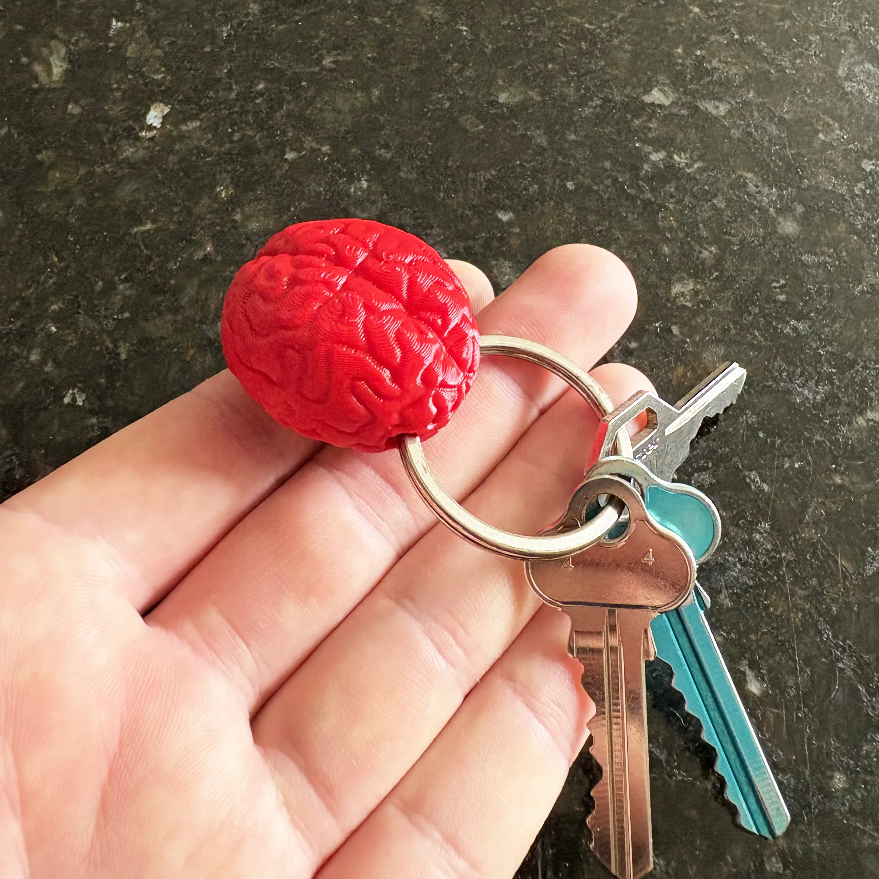 Other STL Download - Brain Keychainby BigBoomPrints