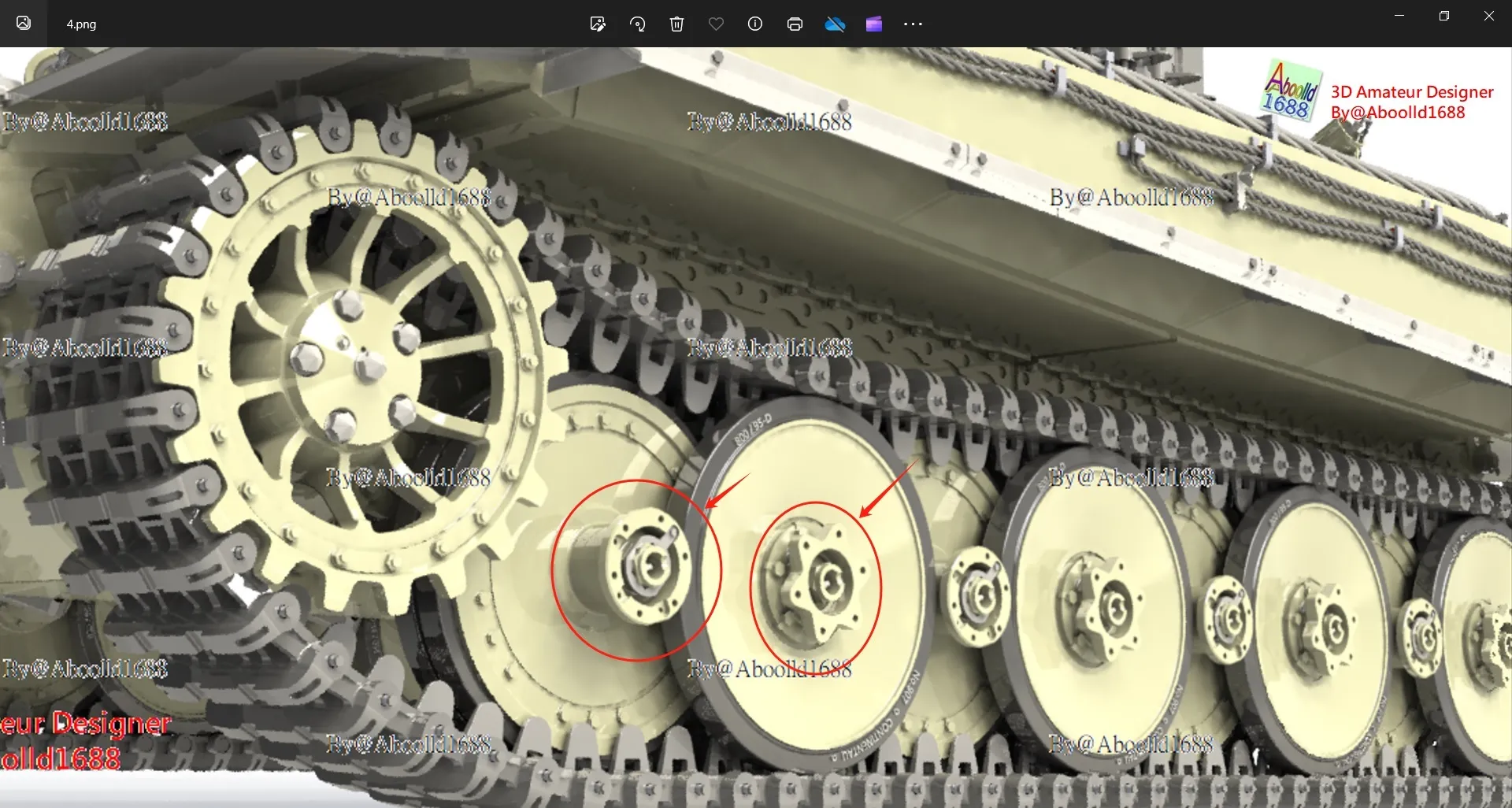 Vehicles & Machinery STL Download - Tiger Tank Early Wheel for Rubber ...
