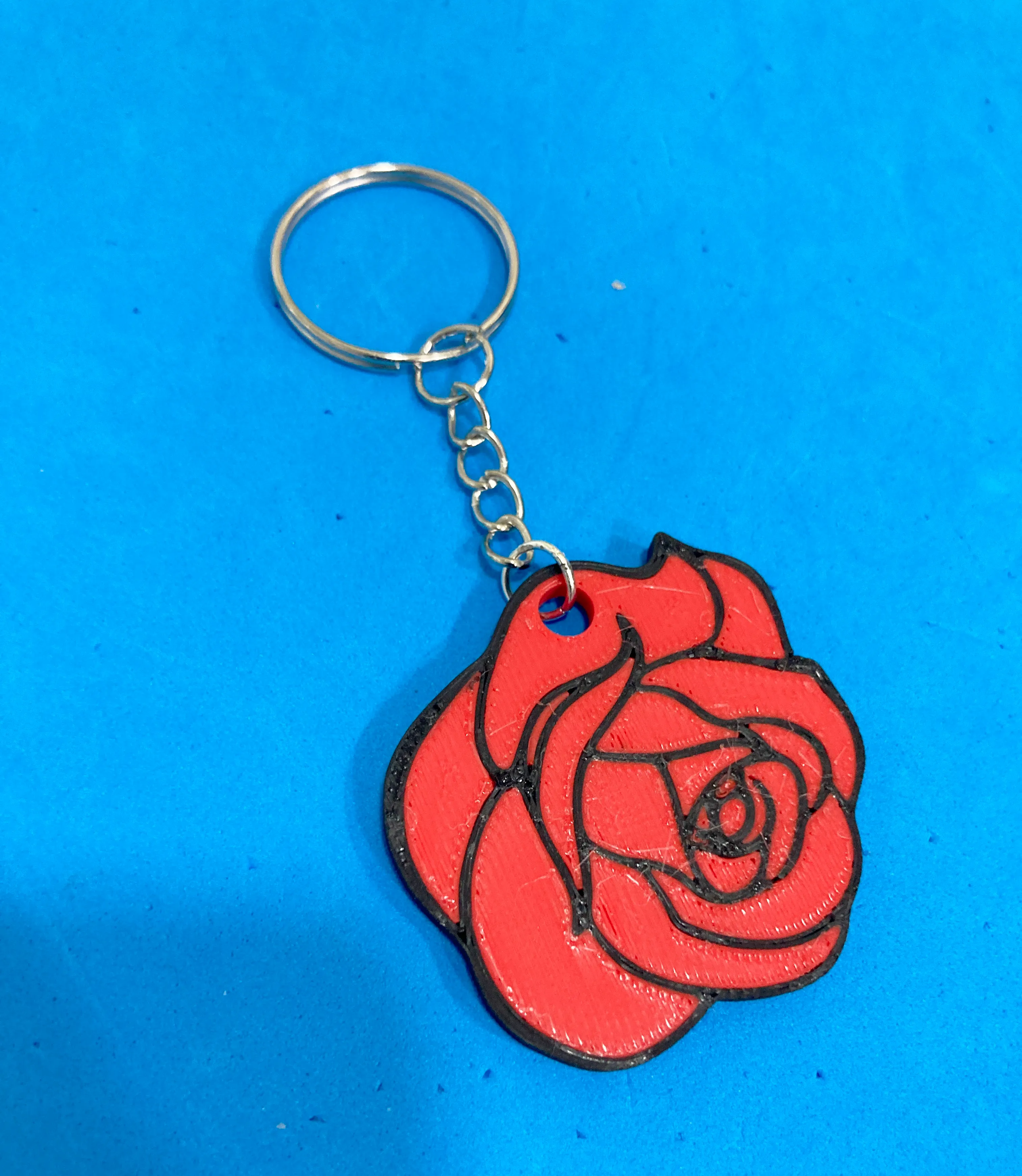 Jewelry & Accessories STL Download - ROSE KEYCHAIN / LLAVERO ROSAby ...