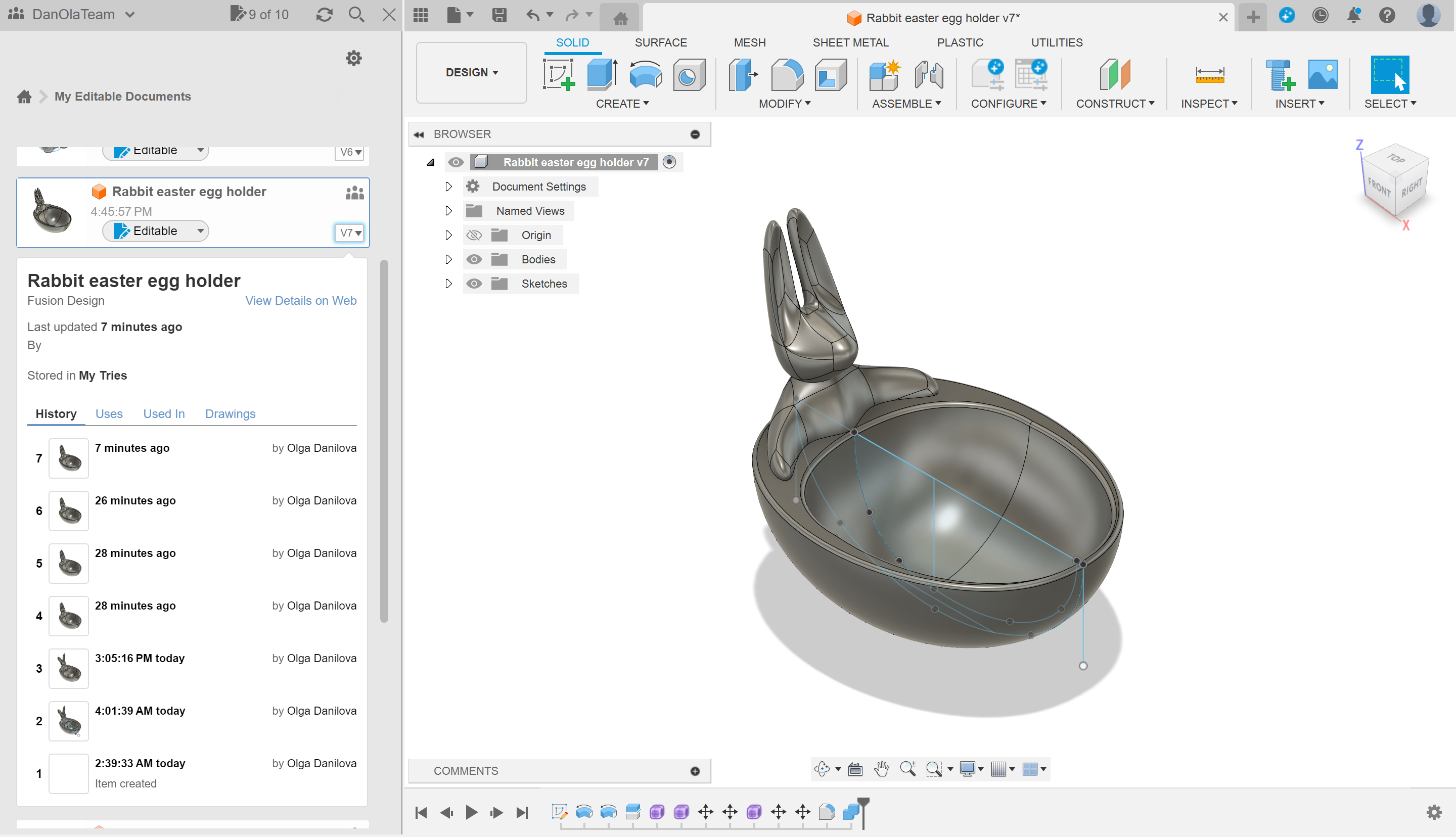 Rabbit in egg bath bowl | 3D models download | Creality Cloud