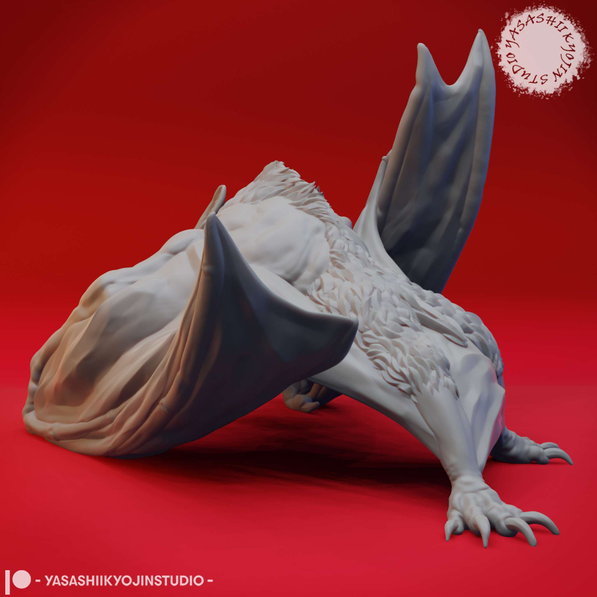 Dire Bat - Tabletop MIniature (Pre-Supported STL) | 3D-Modelle ...
