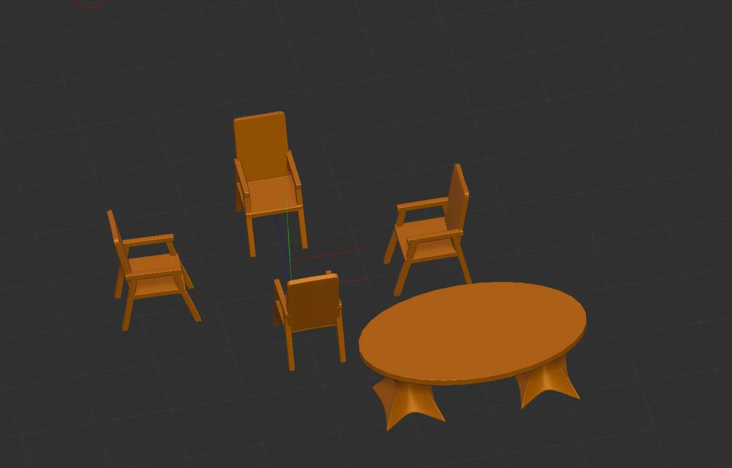 Other STL Download - Chair with Dining Tableby KeshtoArt