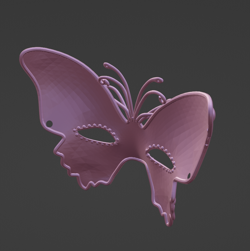 Wearable butterfly mask | 3D models download | Creality Cloud