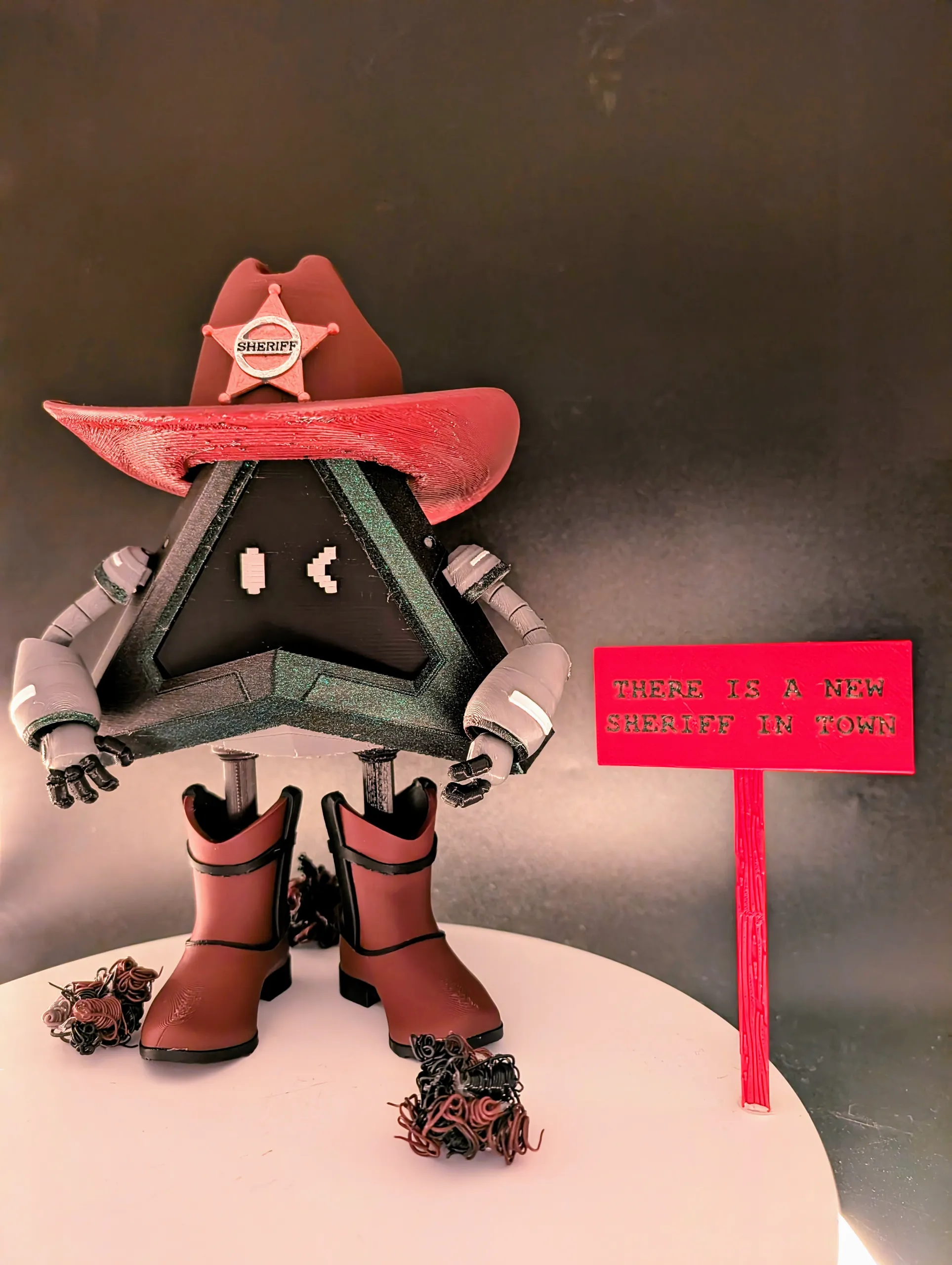 May I present to you... Sheriff Maker! This ain't his first rodeo, but ...