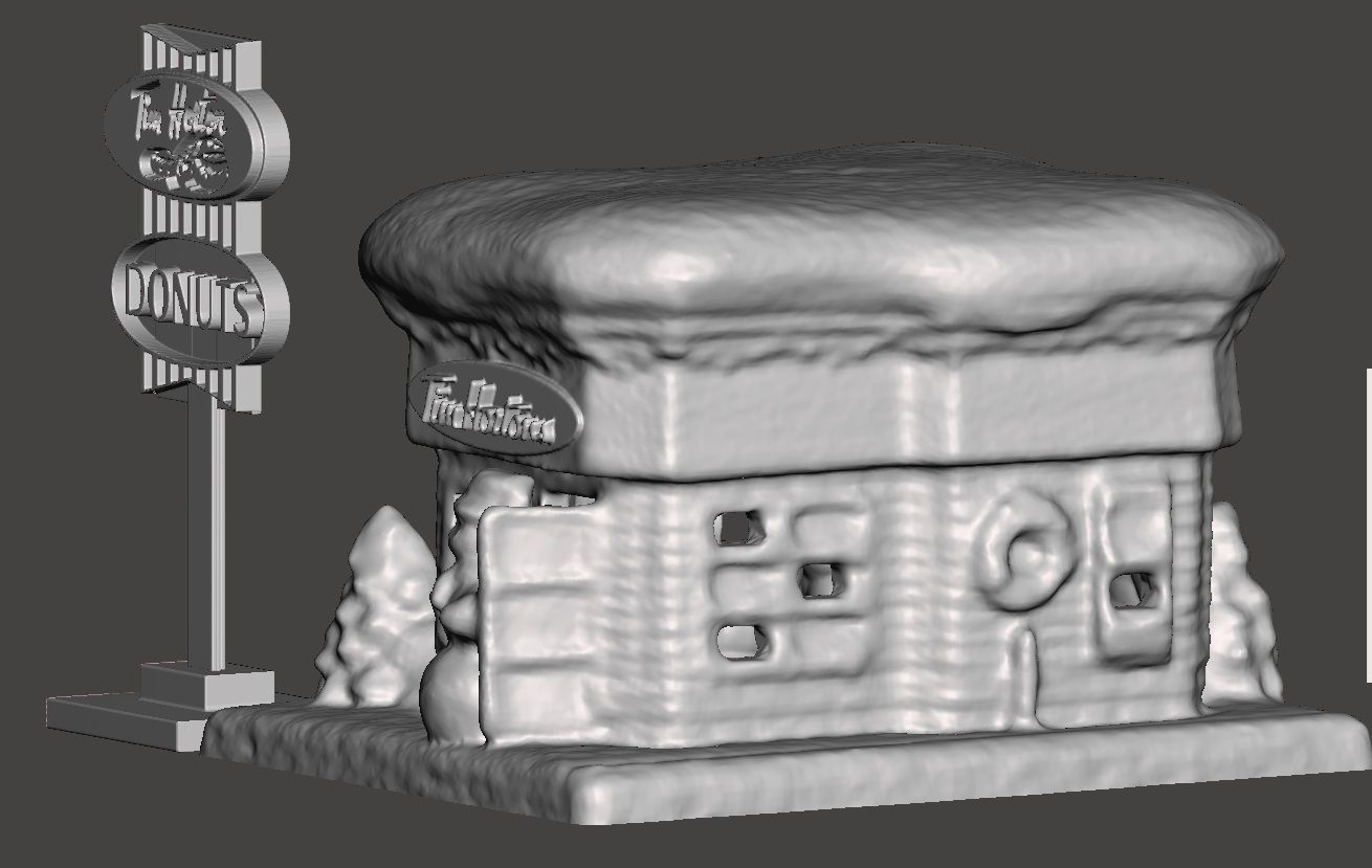 christmas village Tim-Hortons V2 | 3D models download | Creality Cloud