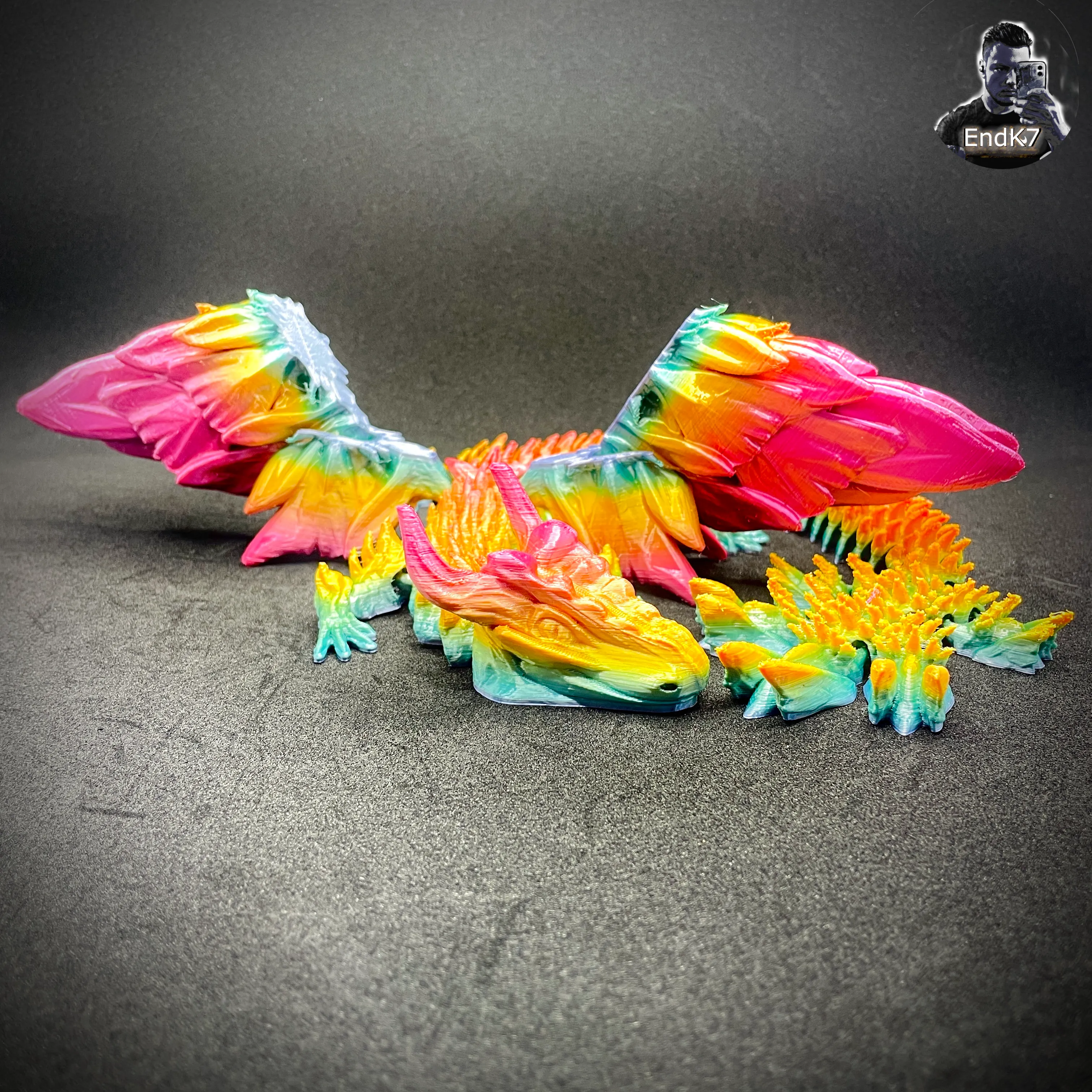 Other STL Download - Big Glorious Dragon - Winged - Articulated ...