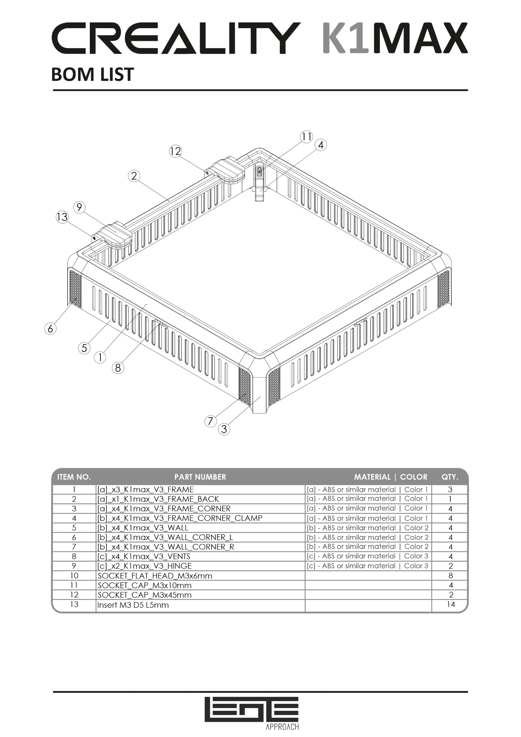 3D Printer Files | 3MF File | CREALITY K1max - LID RISER V3 [FRAME ...