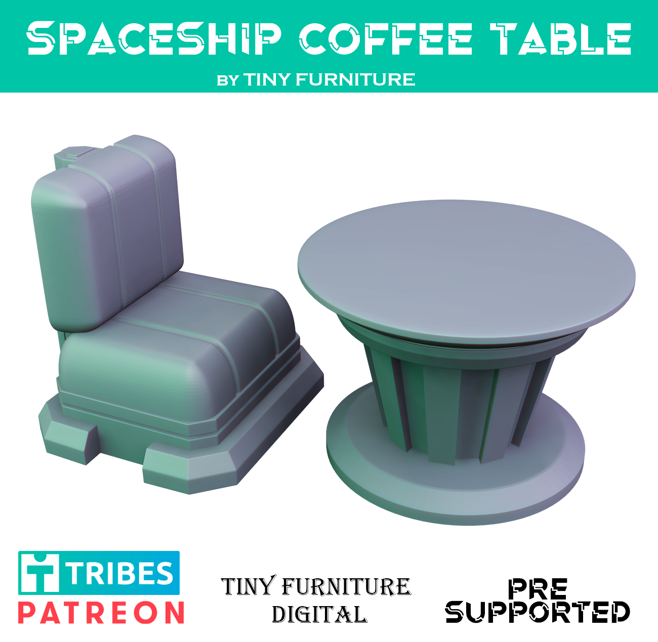 Spaceship coffee table | 3D models download | Creality Cloud