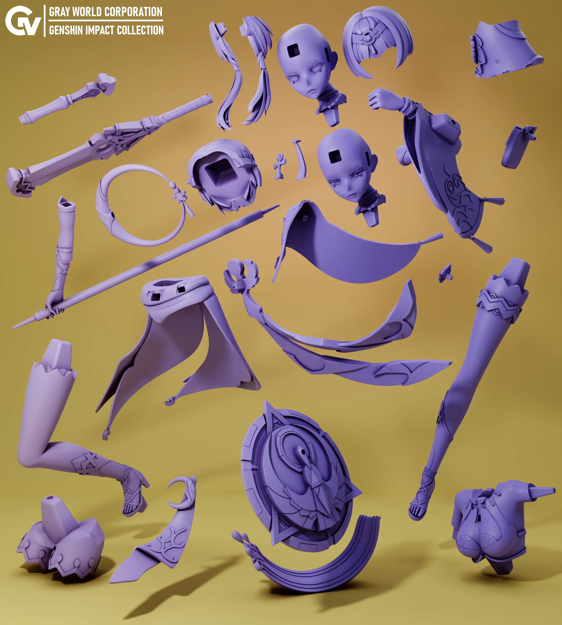 Candace 2 | Genshin Impact | 3D models download | Creality Cloud