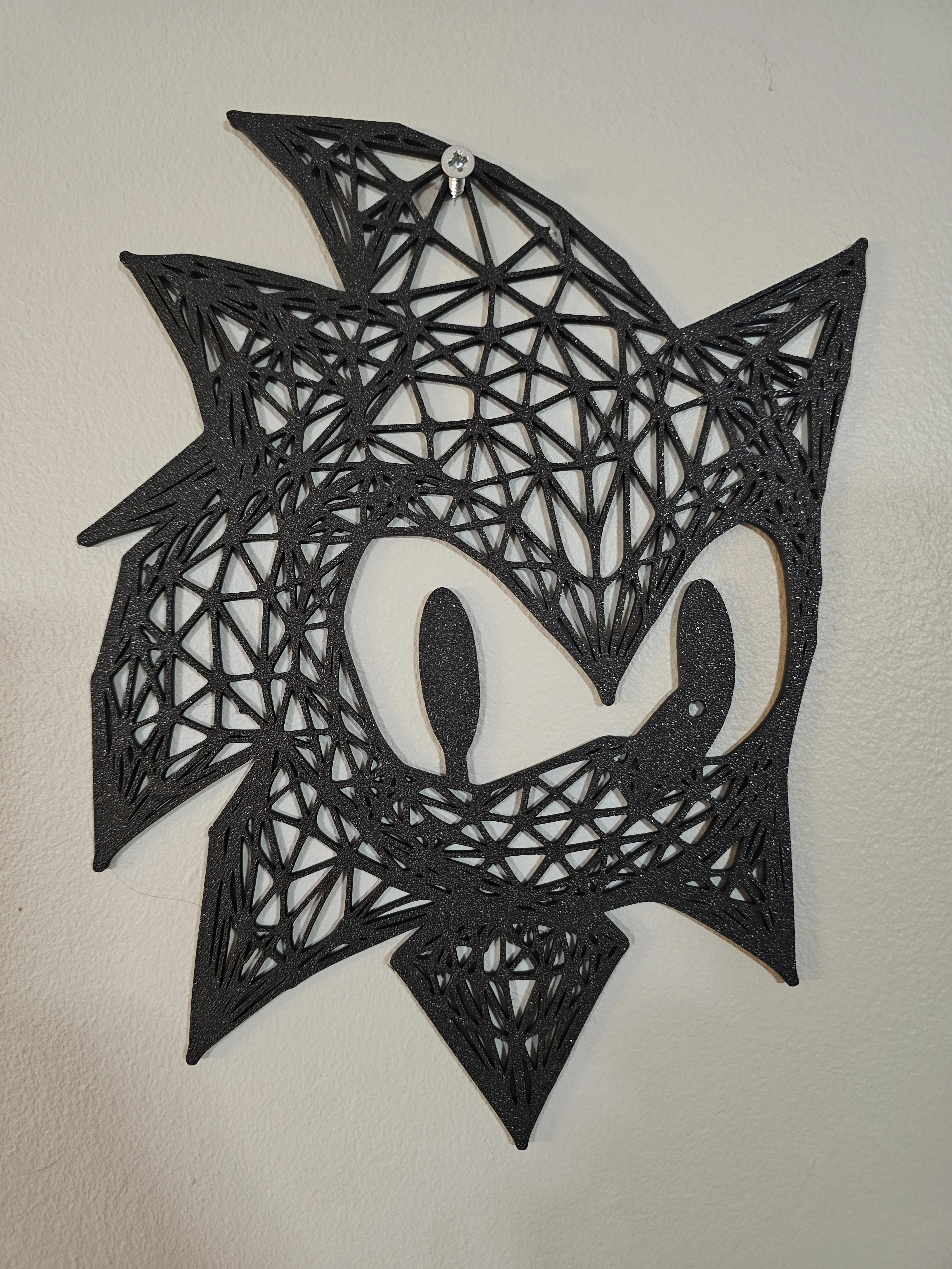 3D Printer Files | 3MF File | Sonic Head - Geometric Wall Hanger ...