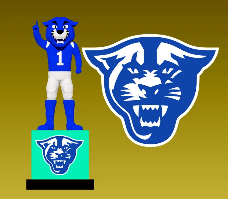 Other STL Download - NCAA - Georgia State Panthers football mascot ...