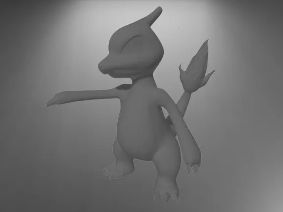 Characters & Creatures STL Download - Pokémon Charmeleon (#0005) 3D ...