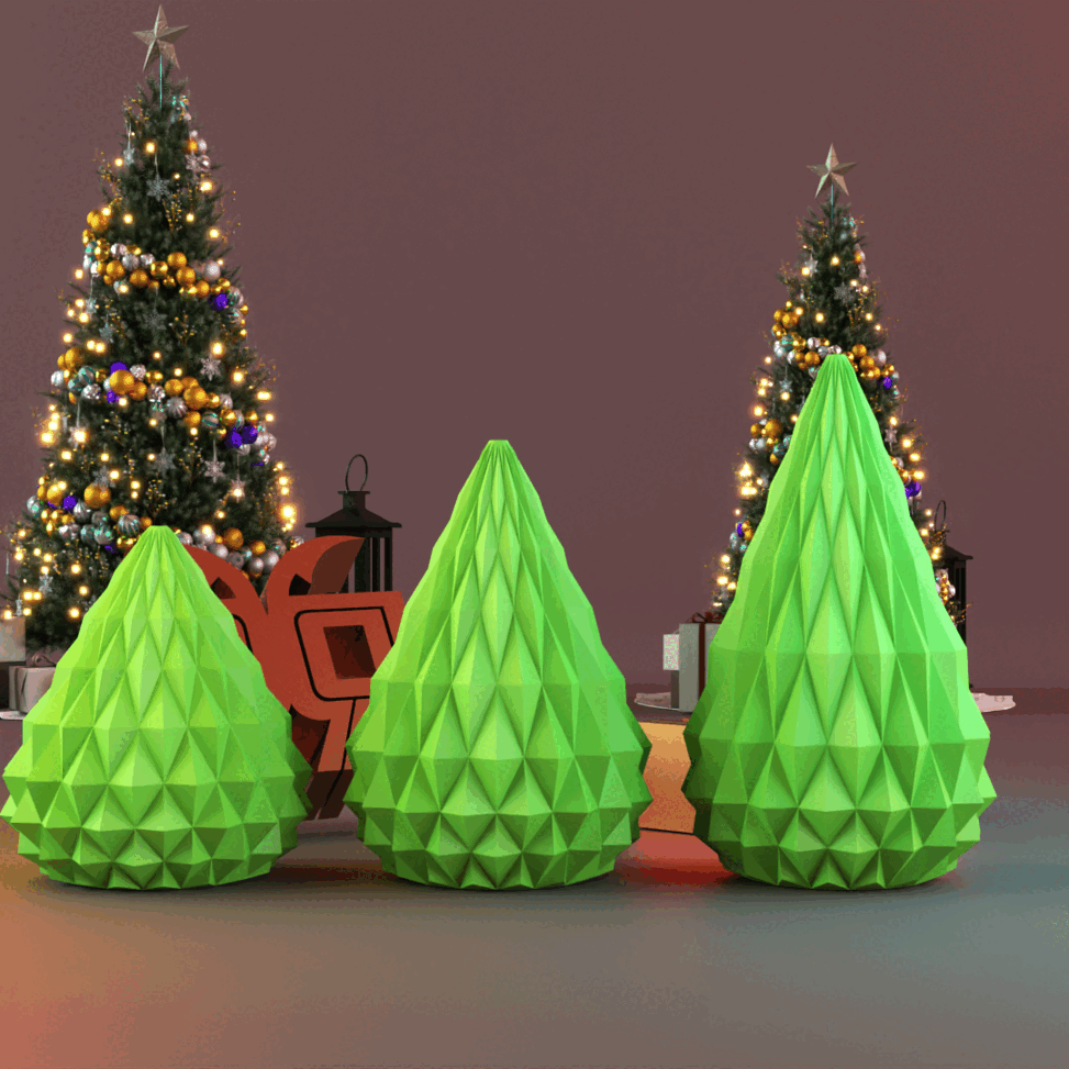 Parametric Christmas Tree set | 3D models download | Creality Cloud