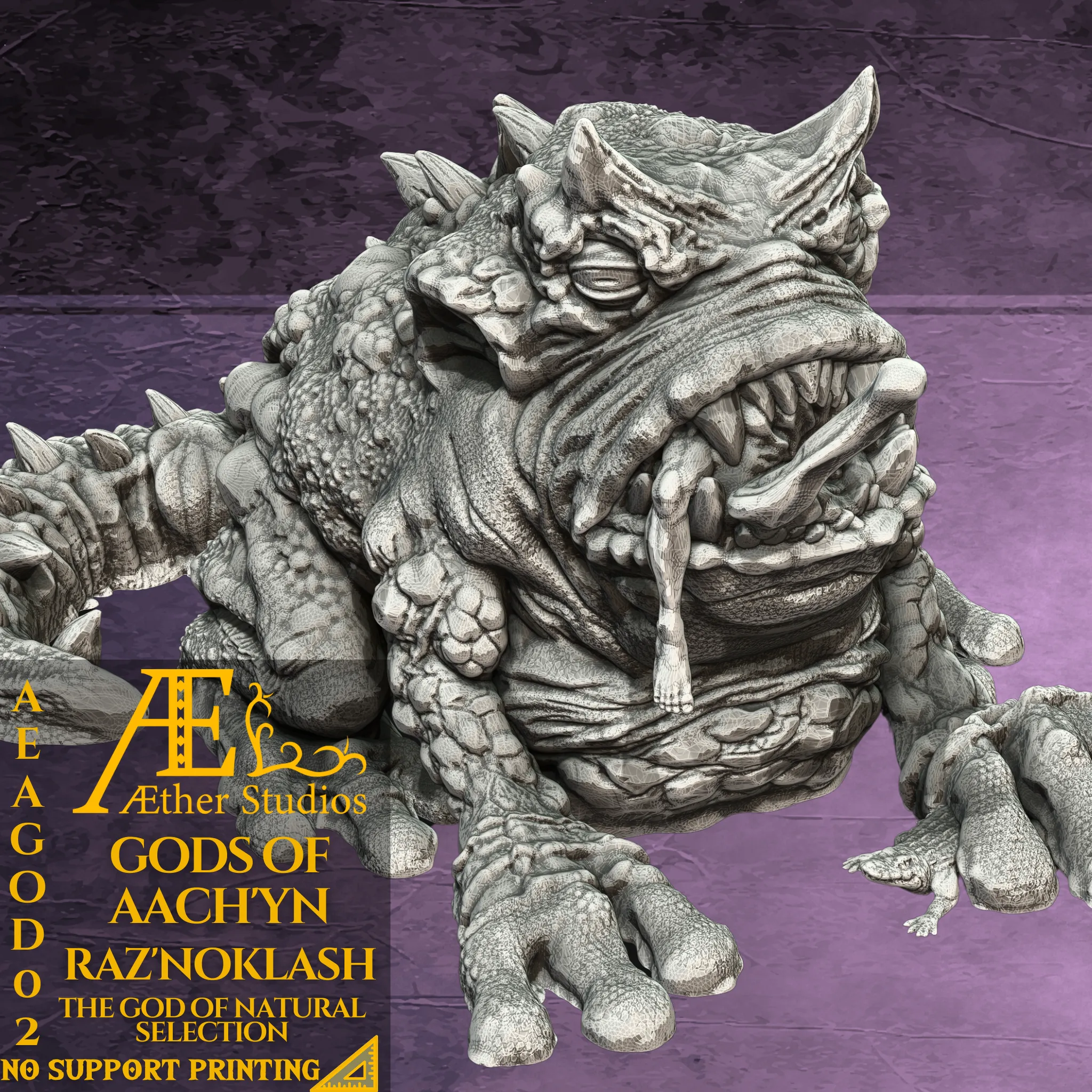 Characters & Creatures STL Download - AEGOD02 - Gods of Aach'yn - Raz ...