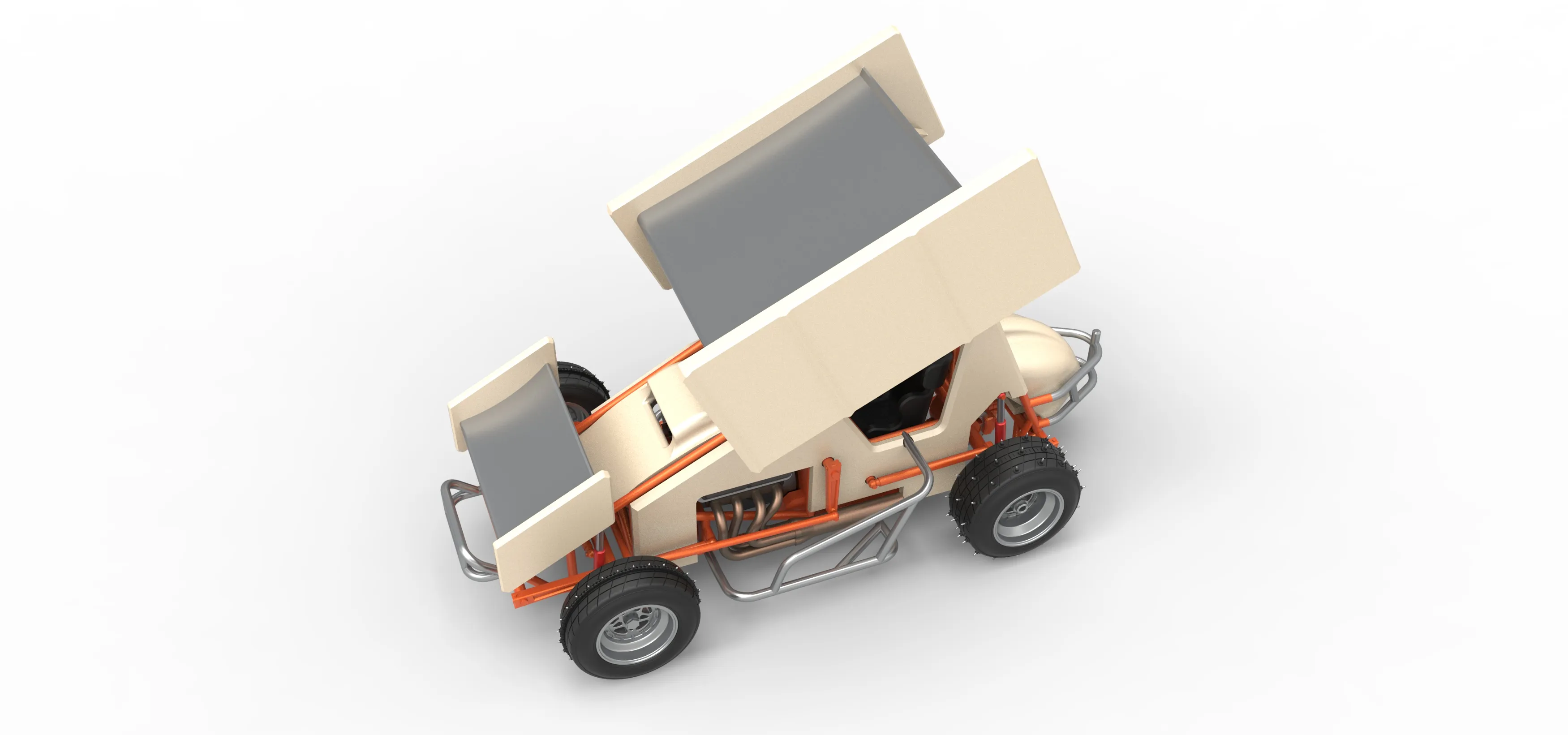 Other STL Download - Winged Sprint car for Ice Scale 1:25by 3DTechDesign