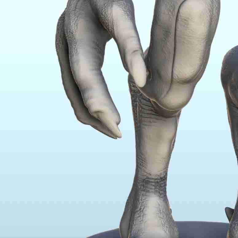 Alien with big hands and feets 2 - miniatures sci-fi science | 3D ...