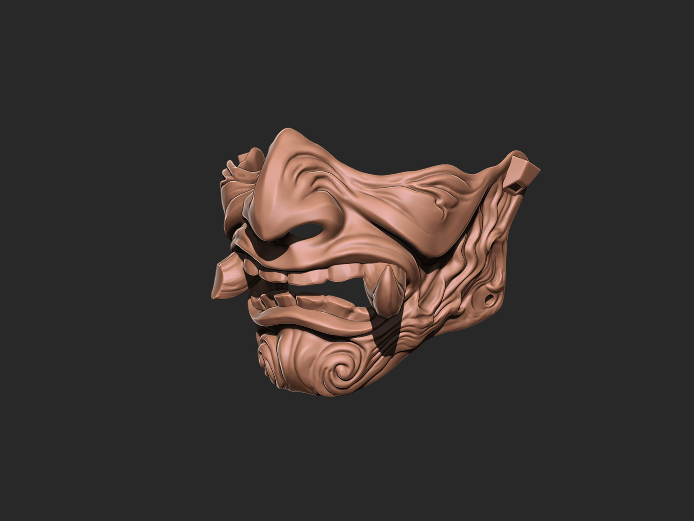Upper Fangs Mask 3d print model | 3D models download | Creality Cloud