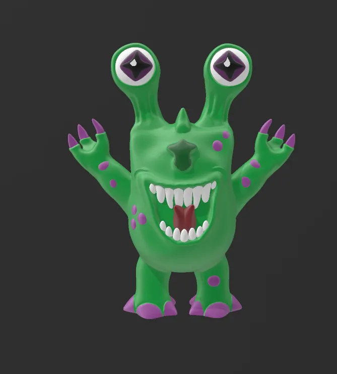 3D Printer Files | 3MF File | cartoon monster | Creality Cloud