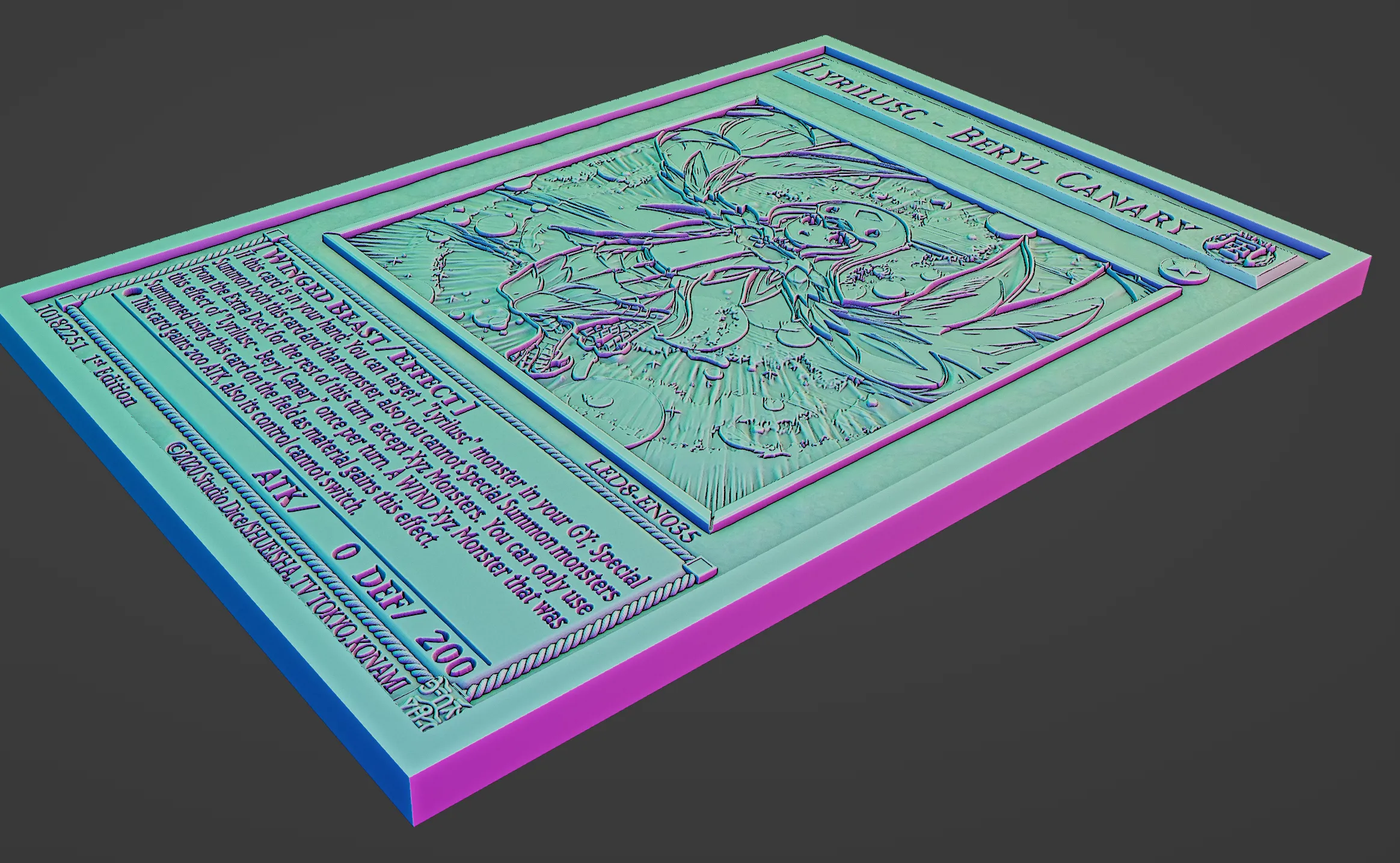 Free Other STL Download - Lyrilusc - Beryl Canary - yu-gi-oh!by ...