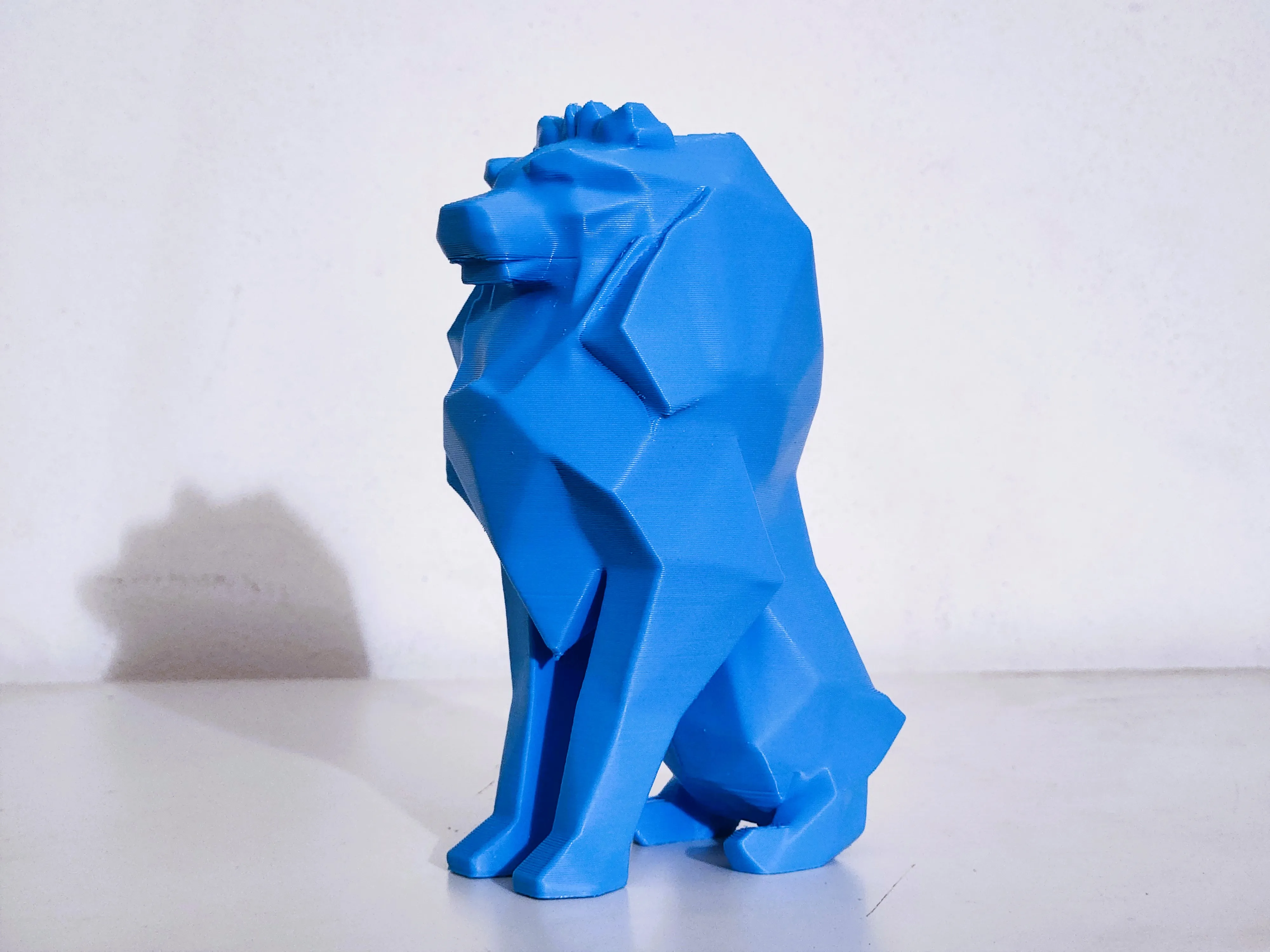 3D Printer Files | 3MF File | Lion faceted-low poly statue | Creality Cloud