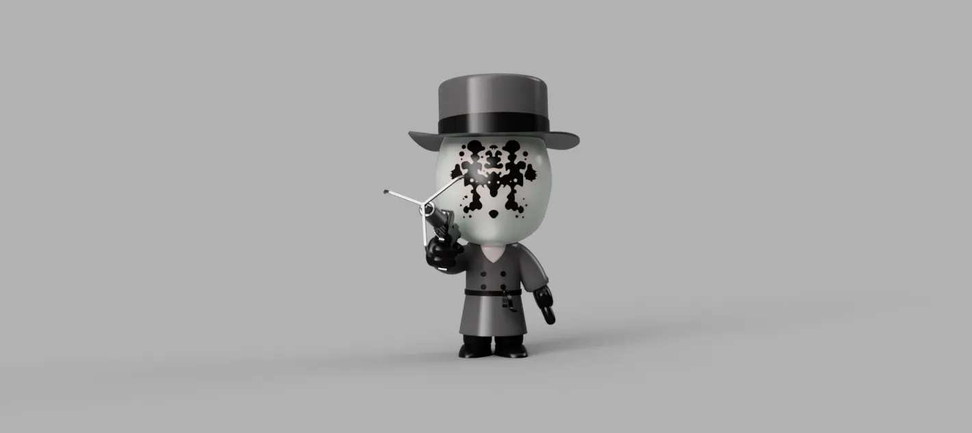Characters & Creatures STL Download - DC Comics Watchmen Mini Rorschach ...