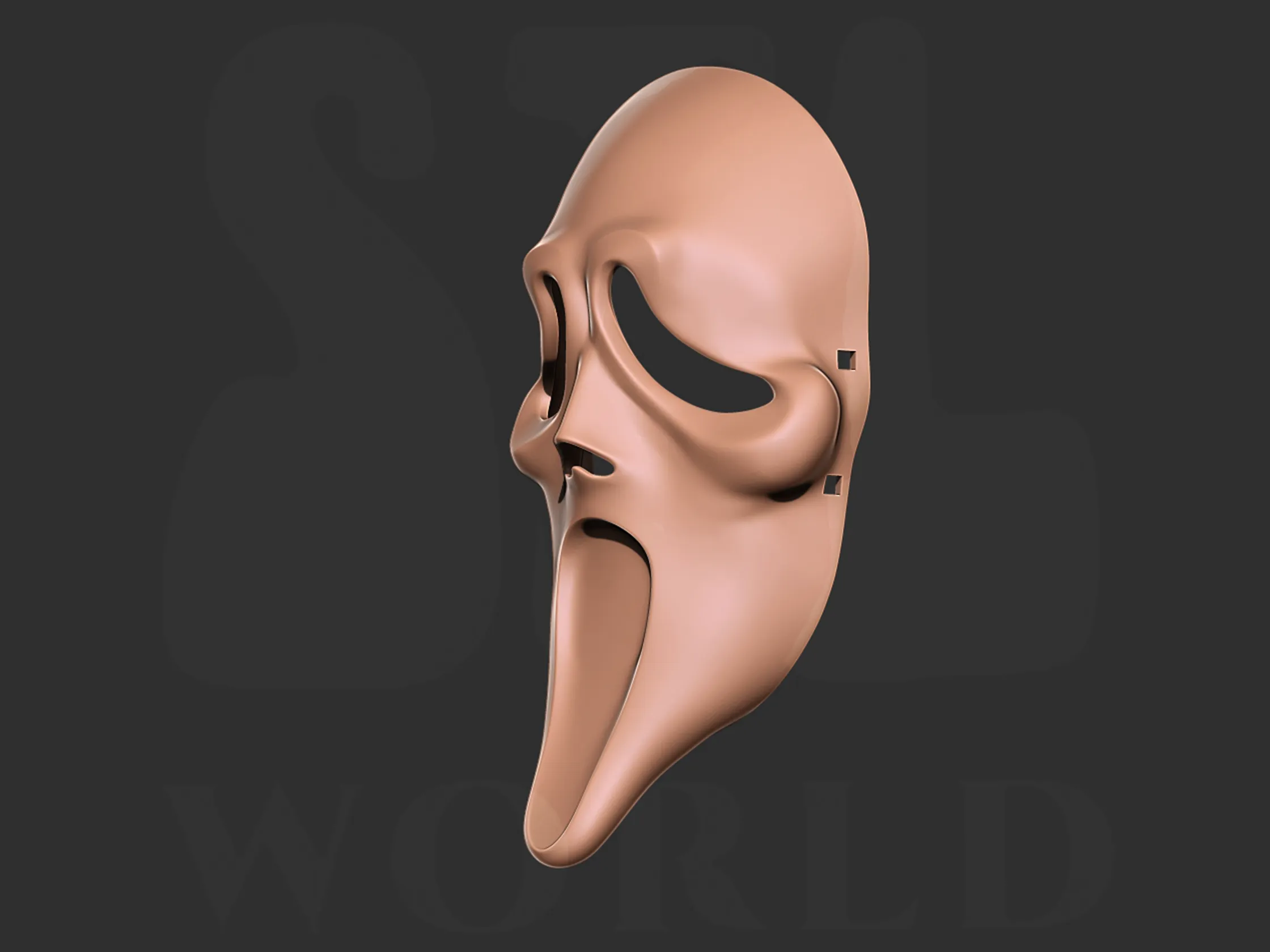 Free Cosplay STL Download - Scream halloween mask 3d print modelby STLworld