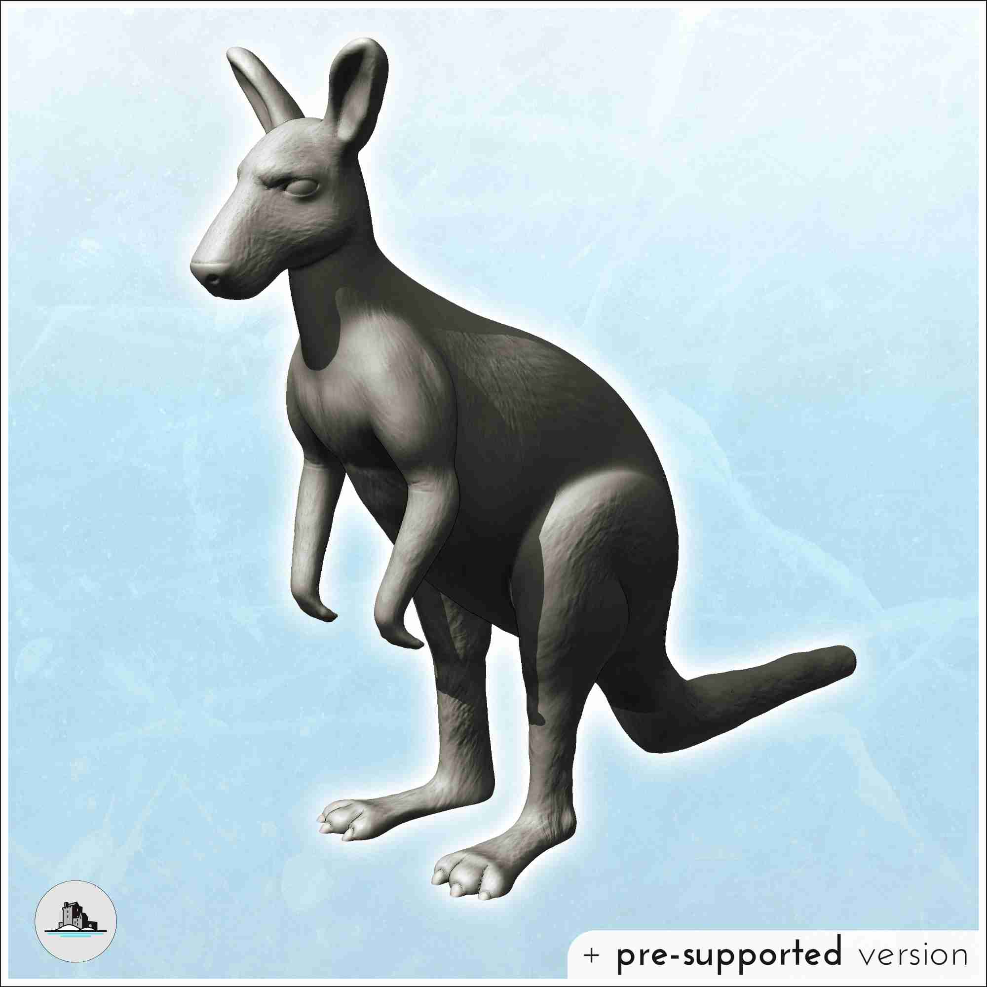 Kangaroos (15) - miniatures animal RPG tabletop scenery figu | 3D ...