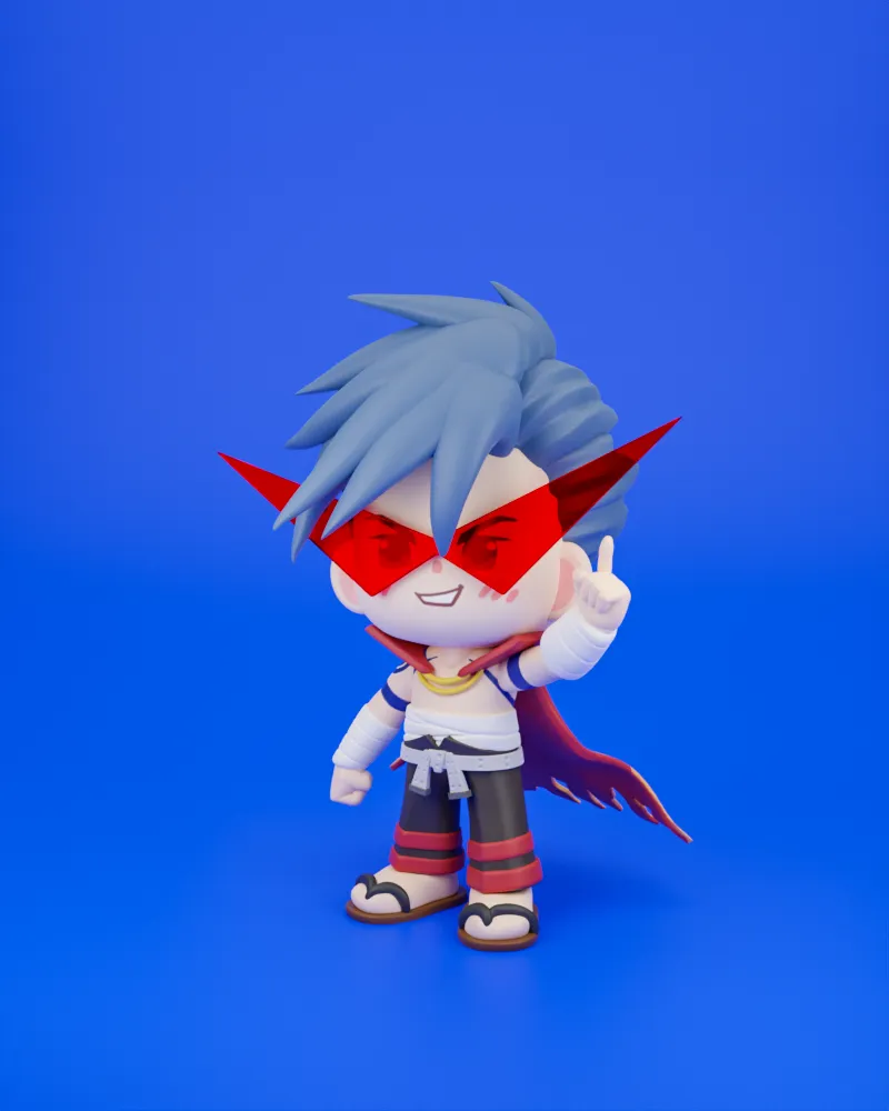 Characters & Creatures STL Download - Chibit 069 : Kamina (Tengen Toppa ...