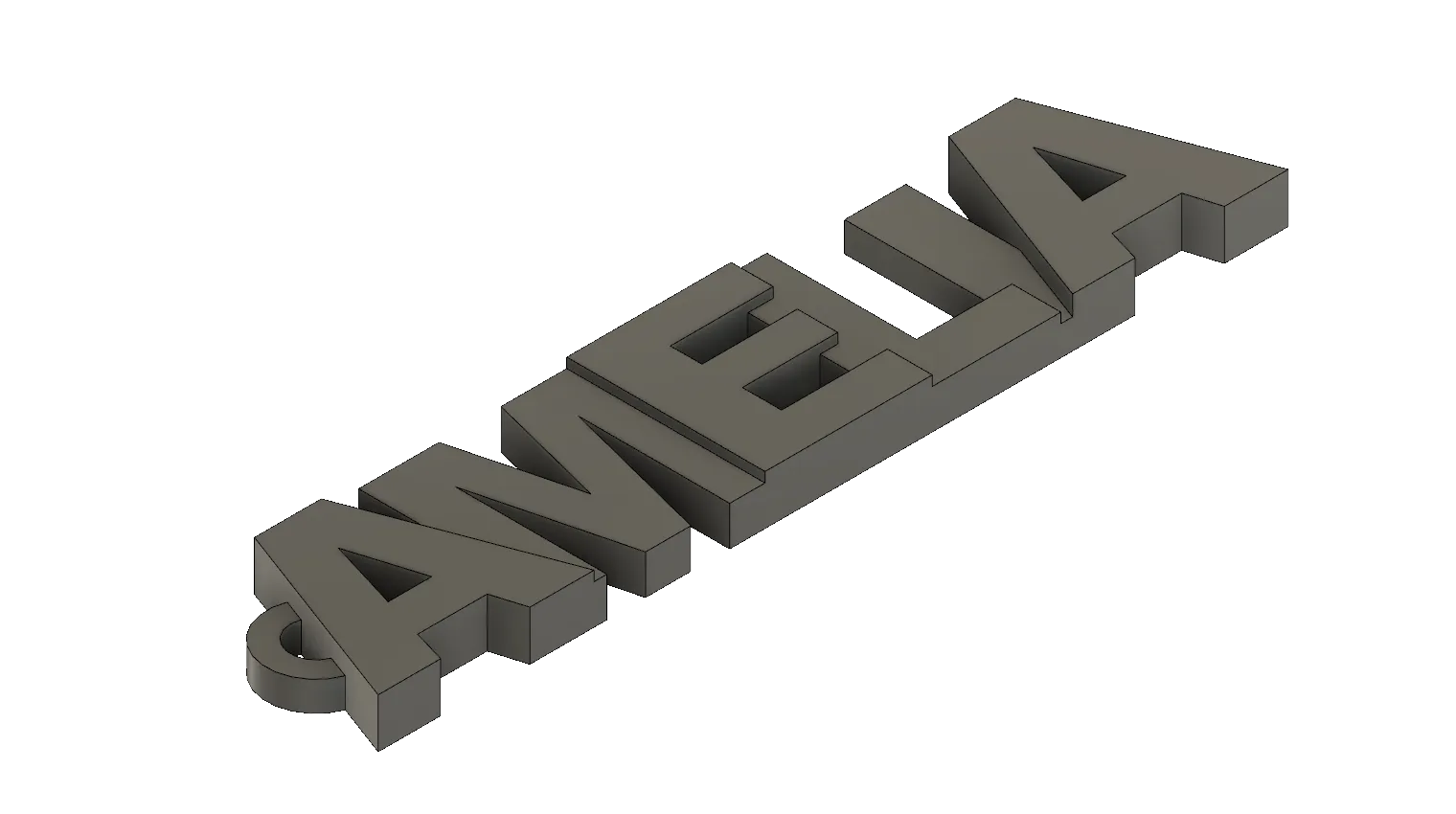 Jewelry & Accessories STL Download - Amelia keychainby kemot33