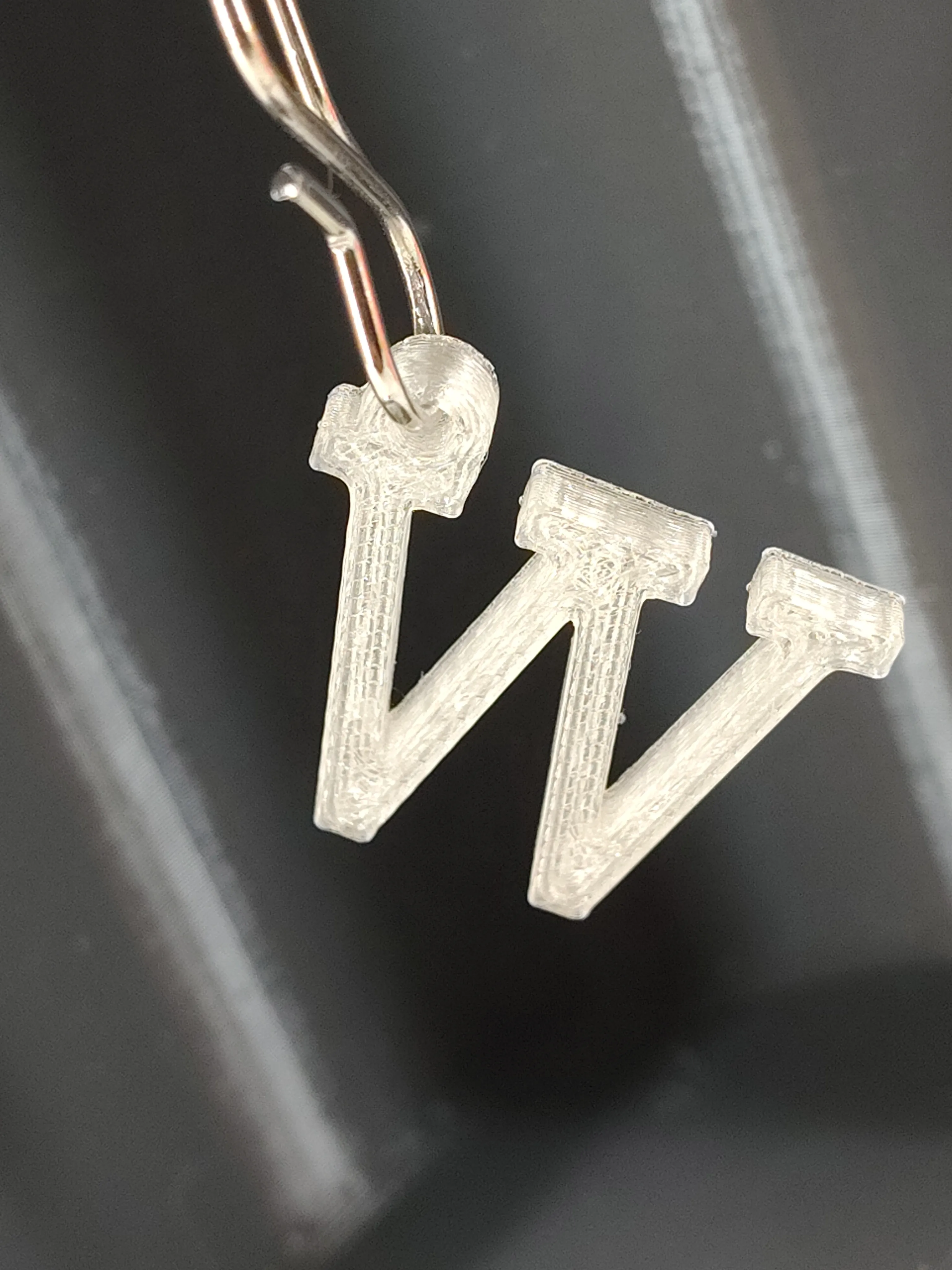 3d yazıcı baskı modelleri | 3MF | W keychain | Creality Cloud