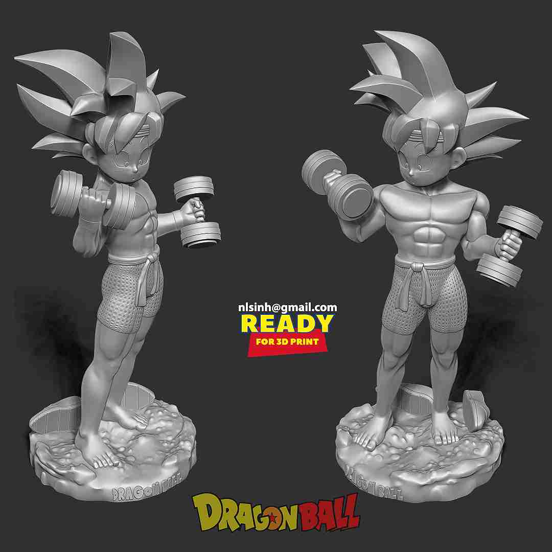 Kid Son Goku with gym | 3D models download | Creality Cloud
