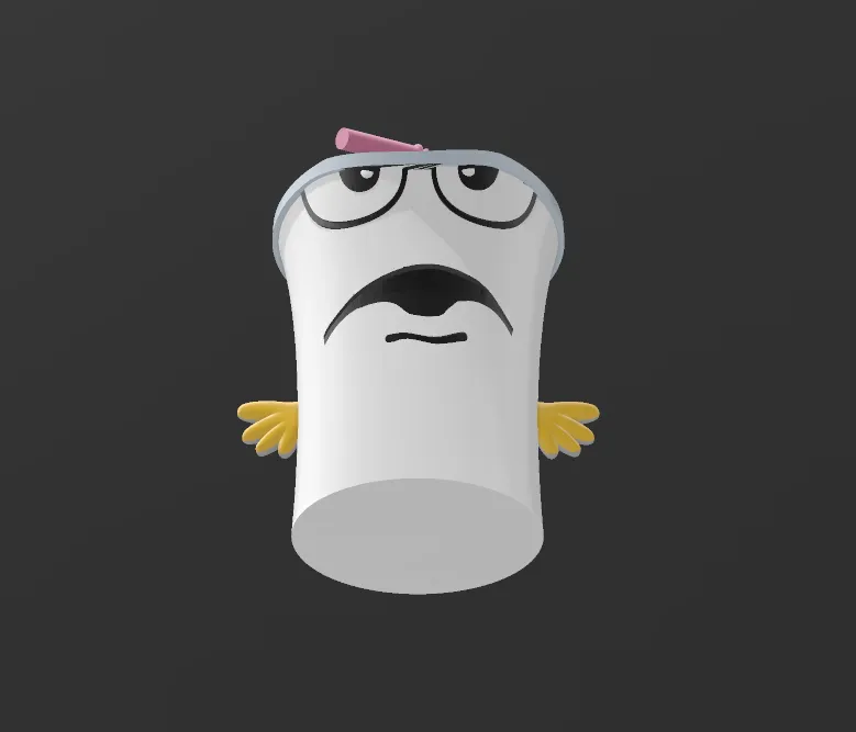 Characters & Creatures STL Download - Master Shake from ATHFby Mr3DBeast