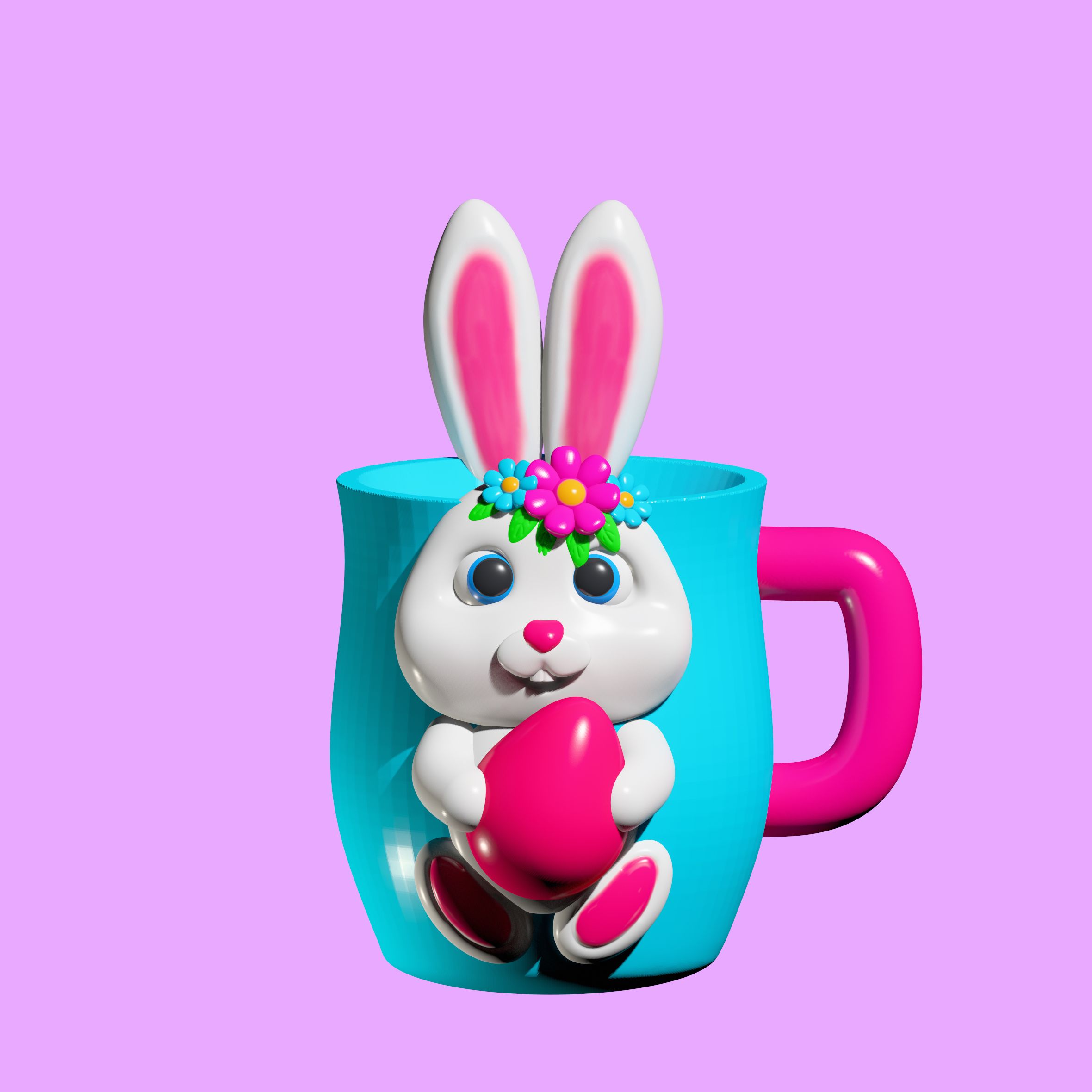 Easter Bunny Mug | 3D models download | Creality Cloud