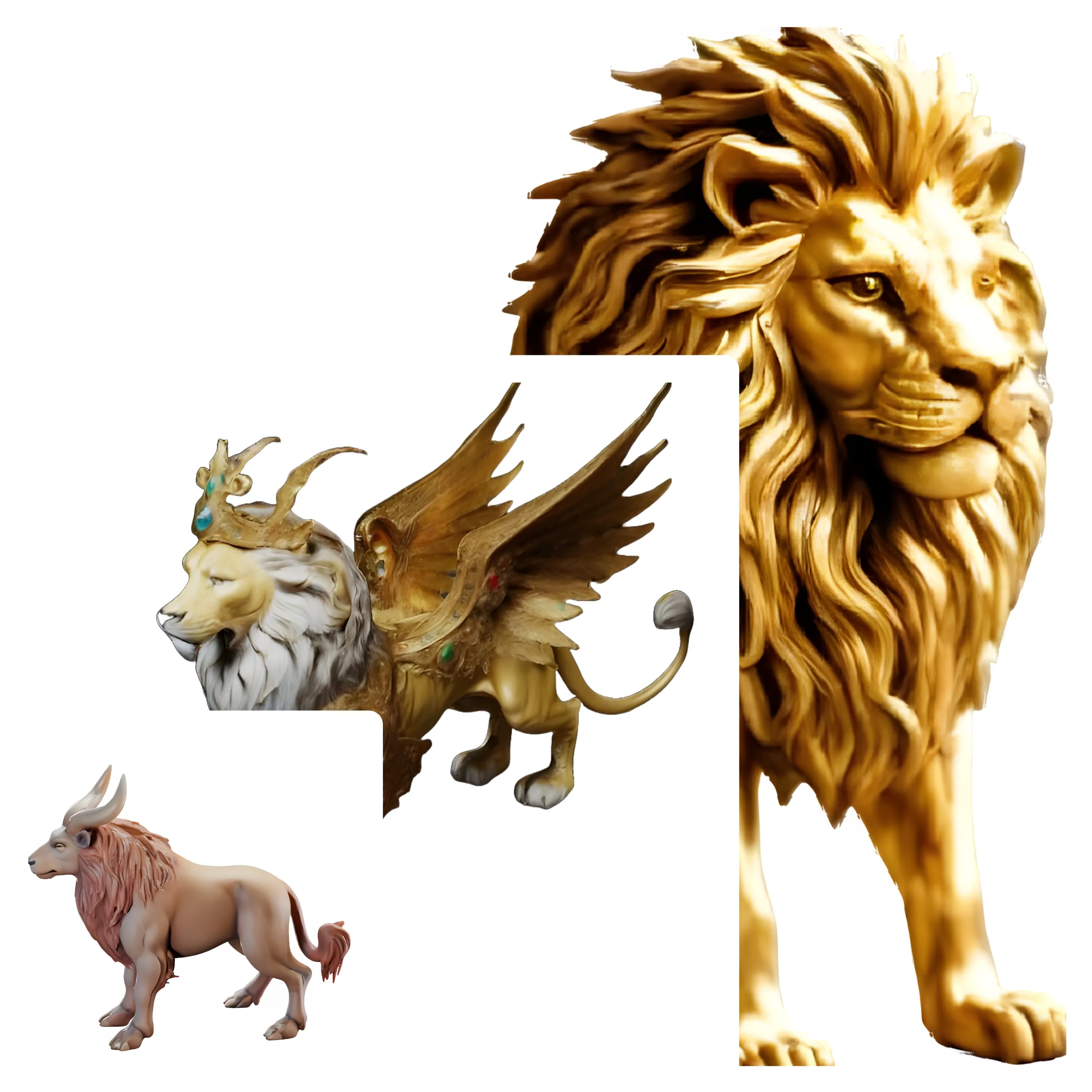 Characters & Creatures STL Download - Majestic Creatures - Lion ...