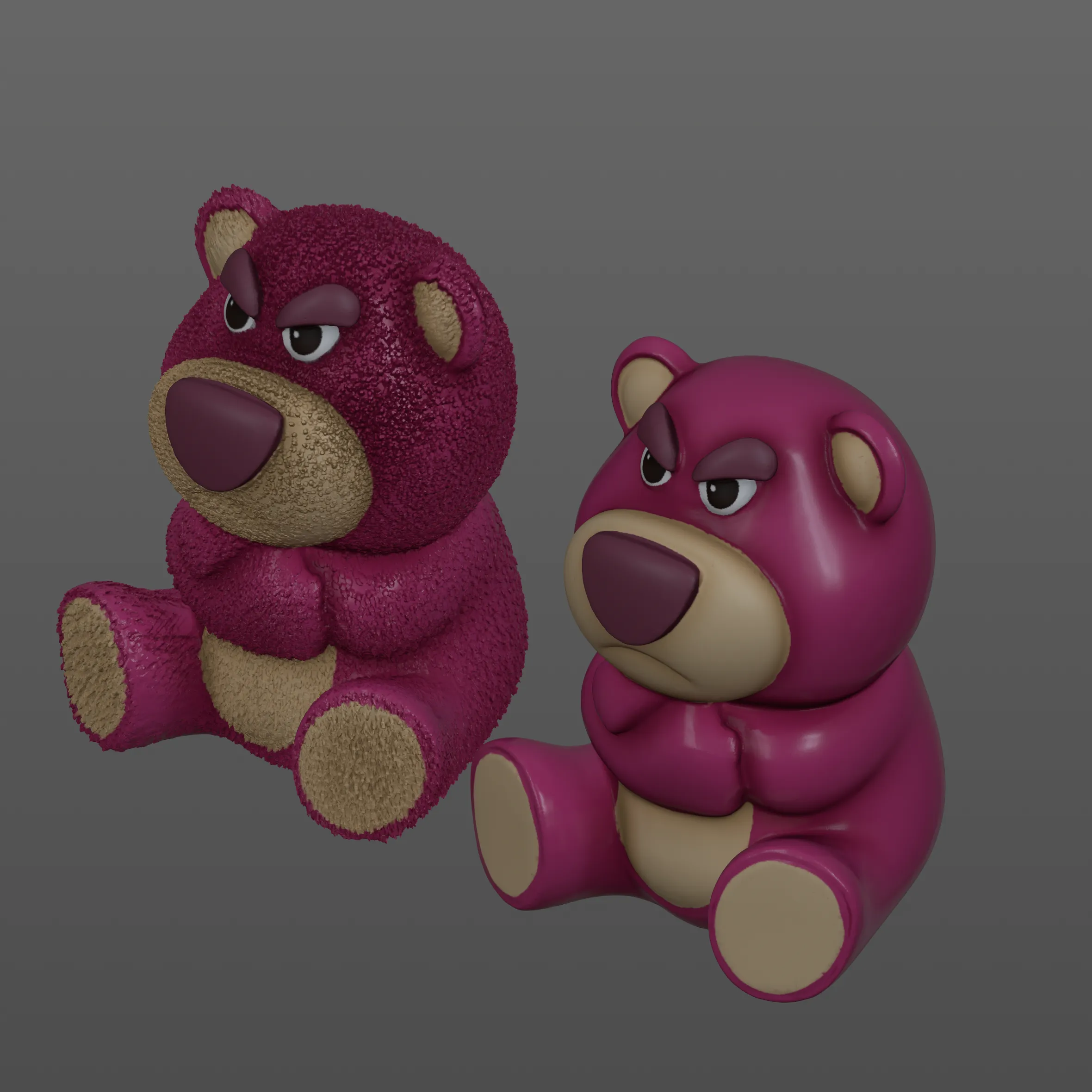 Characters & Creatures STL Download - Lotso sentado - Toy Storyby Mateo Alvarez Lopera